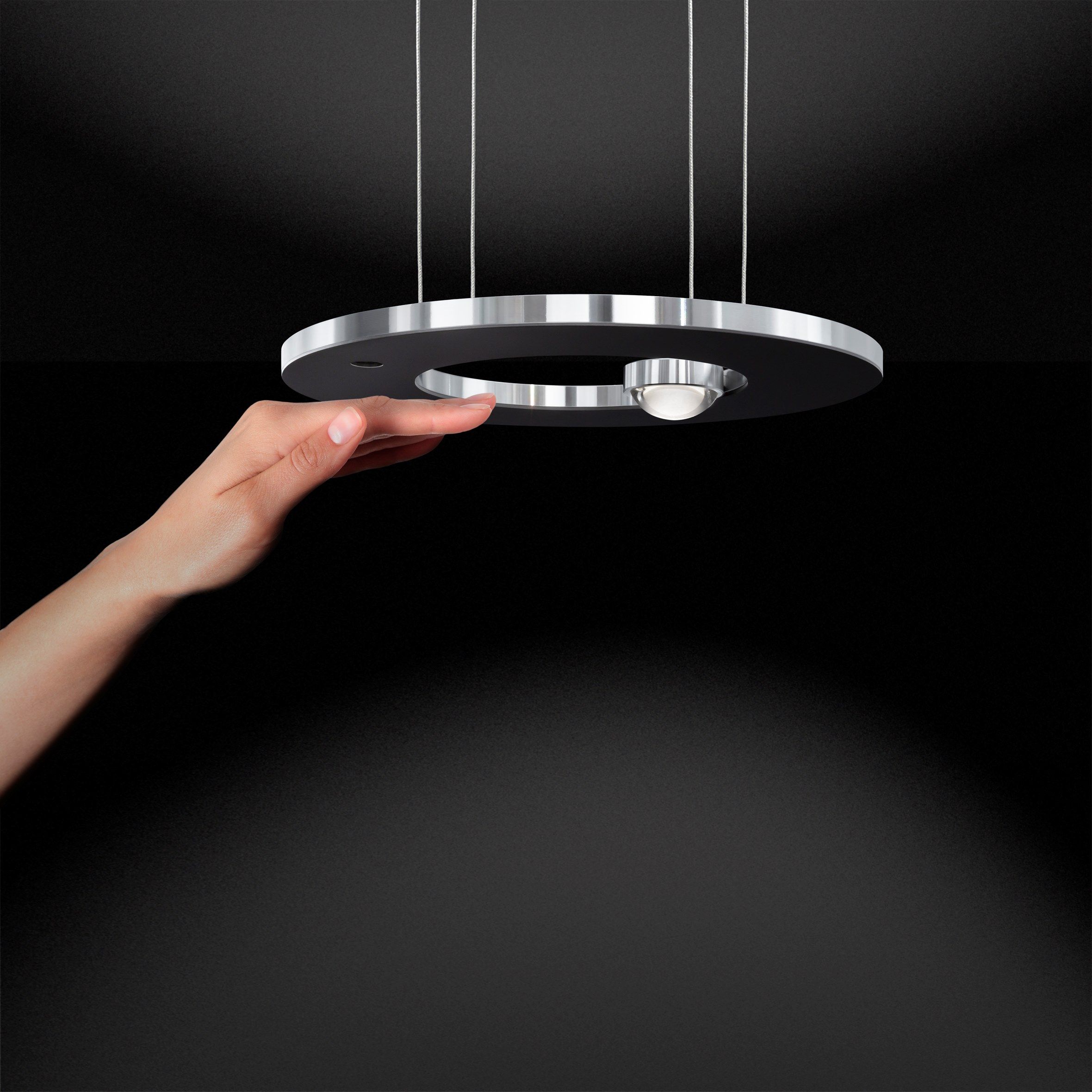 LED direct-indirect light brass pendant lamp PASSEPARTOUT25 SOPRATAVOLO ...