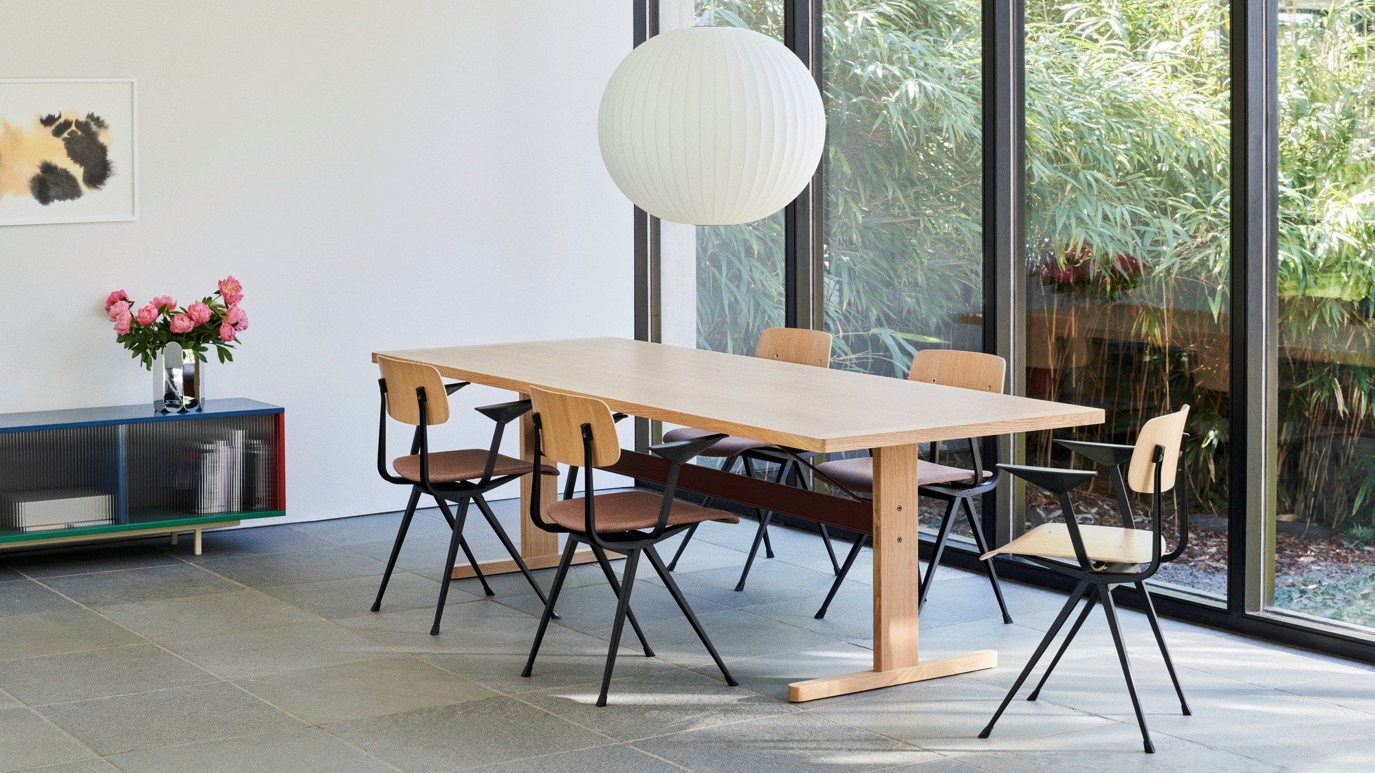 PASSERELLE | Wood veneer table By Hay design Ronan & Erwan Bouroullec