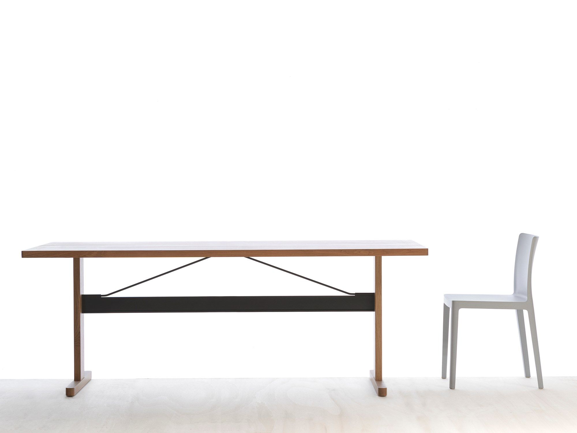 PASSERELLE | Wood veneer table By Hay design Ronan & Erwan Bouroullec