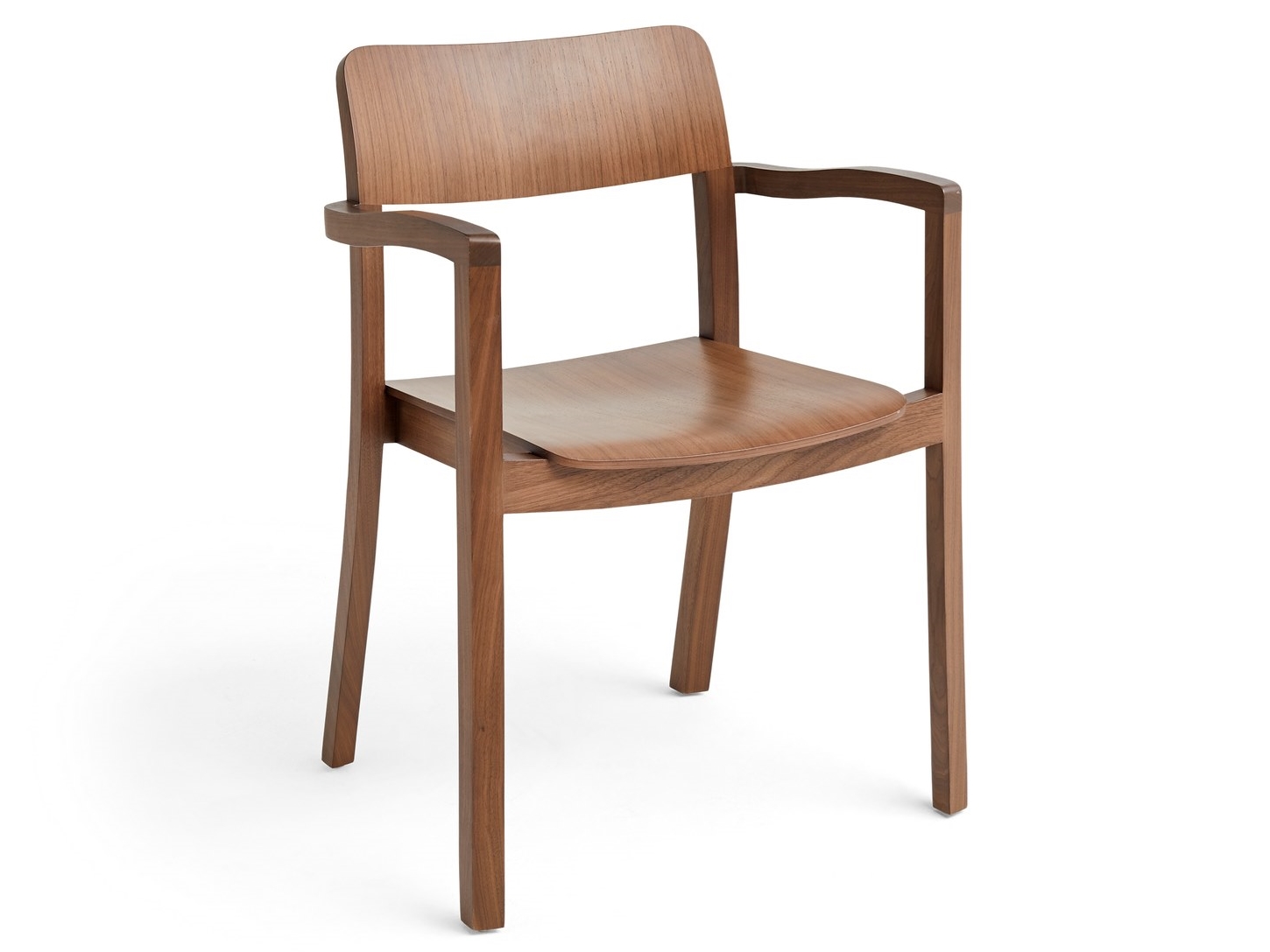 PASTIS Stackable wooden chair with armrests By Hay | design Julien Renault