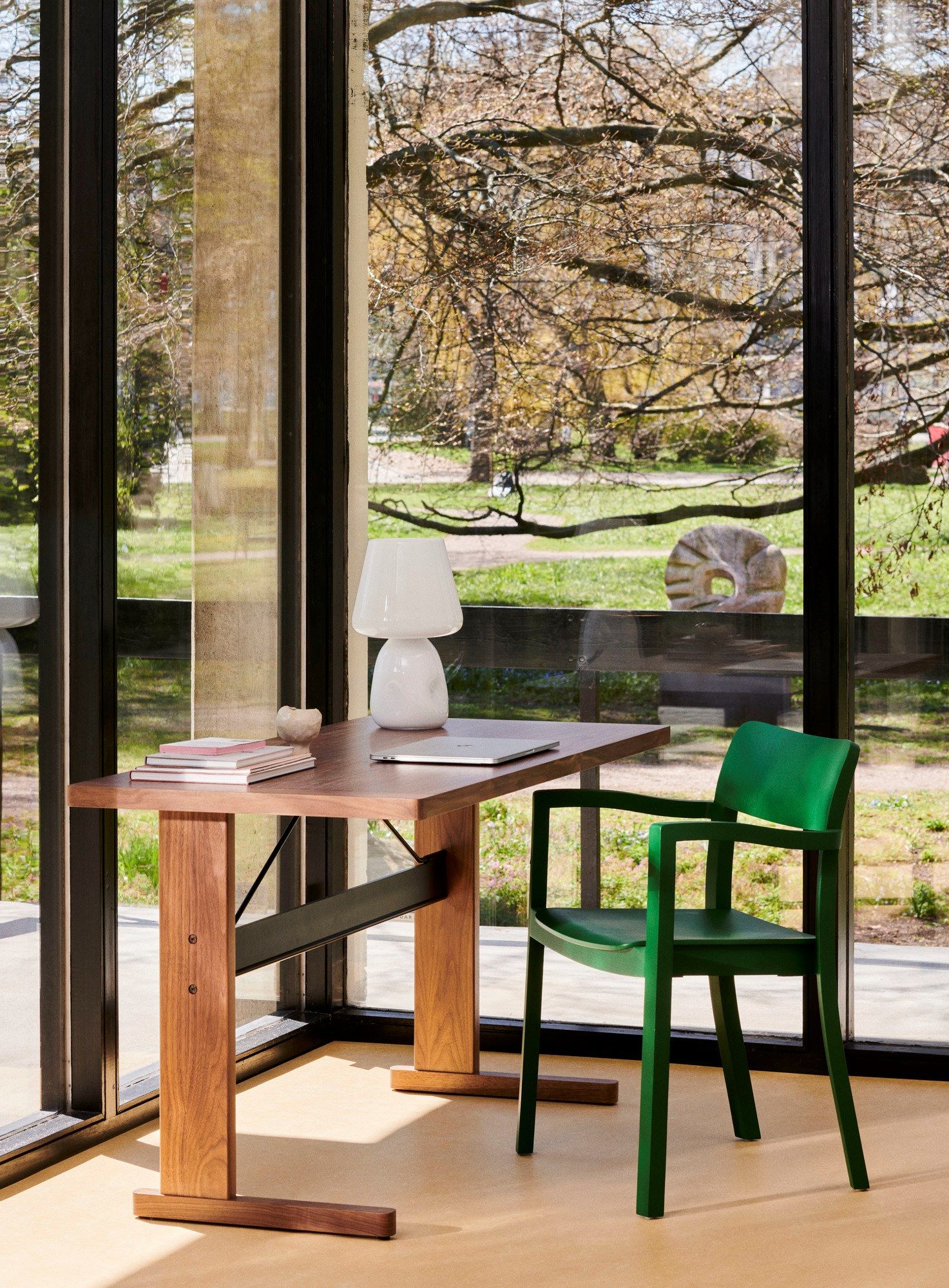 PASTIS Stackable wooden chair with armrests By Hay | design Julien Renault