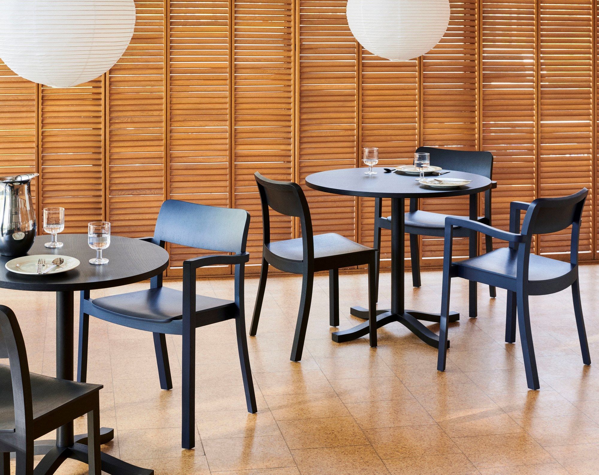 PASTIS Stackable wooden chair with armrests By Hay | design Julien Renault