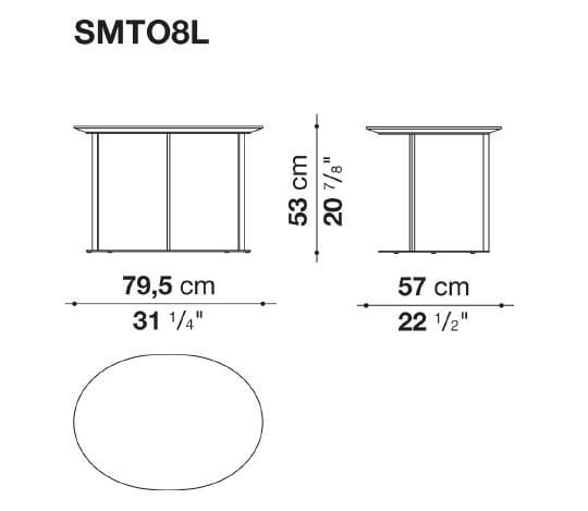 PATHOS Round MDF coffee table By Maxalto | design Antonio Citterio