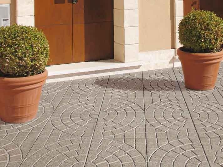 Vehicular marble grit outdoor floor tiles PAVÉ 5 BUGNE By DONZELLA ...