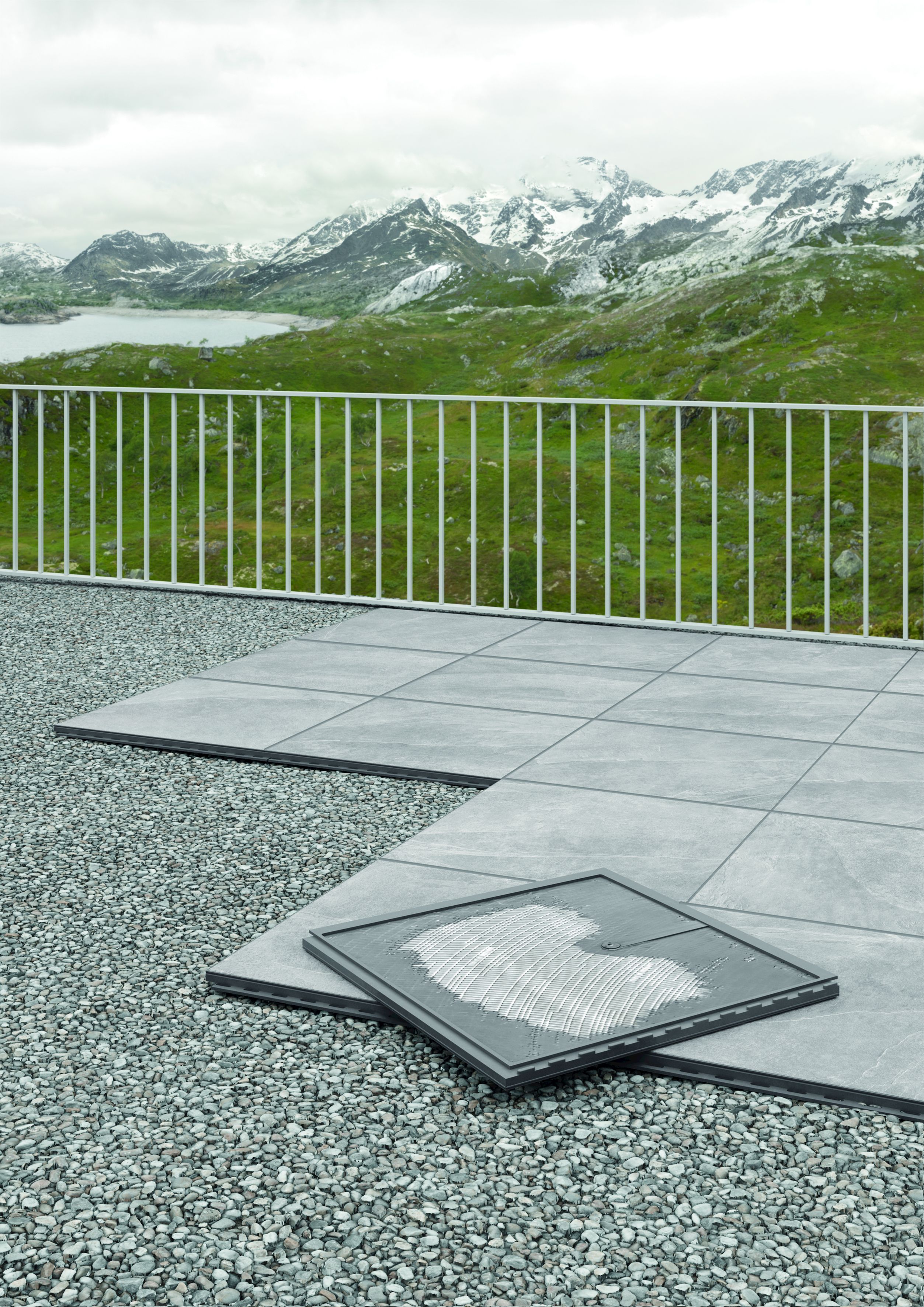 PAVE AND GO OUTDOOR Outdoor system of tiles with vertical interlocking ...