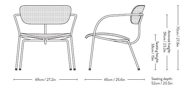 PAVILION AV11 Easy chair By &Tradition | design Anderssen & Voll