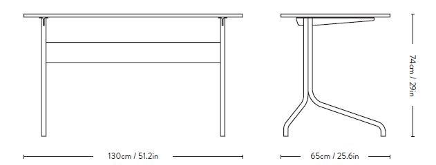PAVILION AV16 writing desk By &TRADITION design Anderssen & Voll