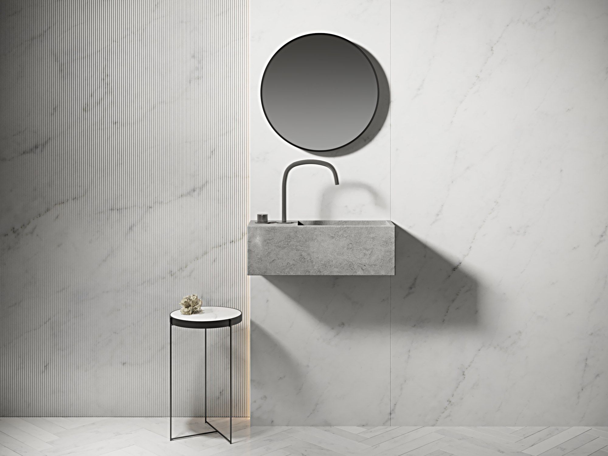 Rectangular wall-mounted handrinse basin PB MICRO BASIN - 60A By COCOON ...