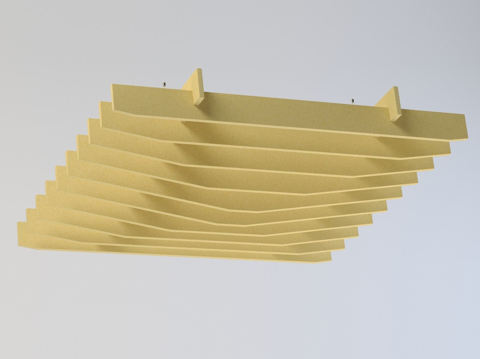 PEAK Recycled plastic acoustic baffles By IMPACT ACOUSTIC® | design ROK