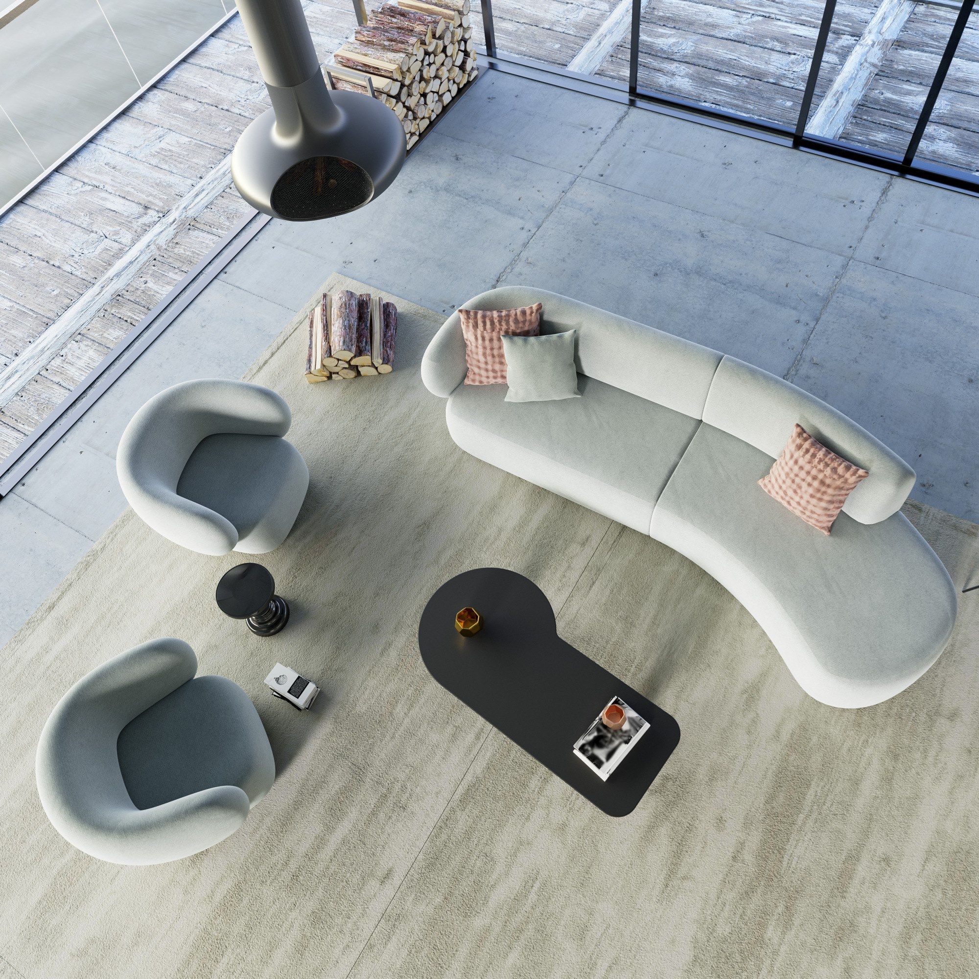PEBBLE | Coffee table Low MDF coffee table By grado design | design ...
