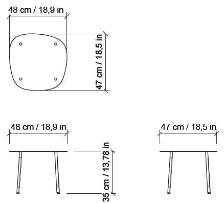 ENJOY Low metal coffee table for living room By Morica Design