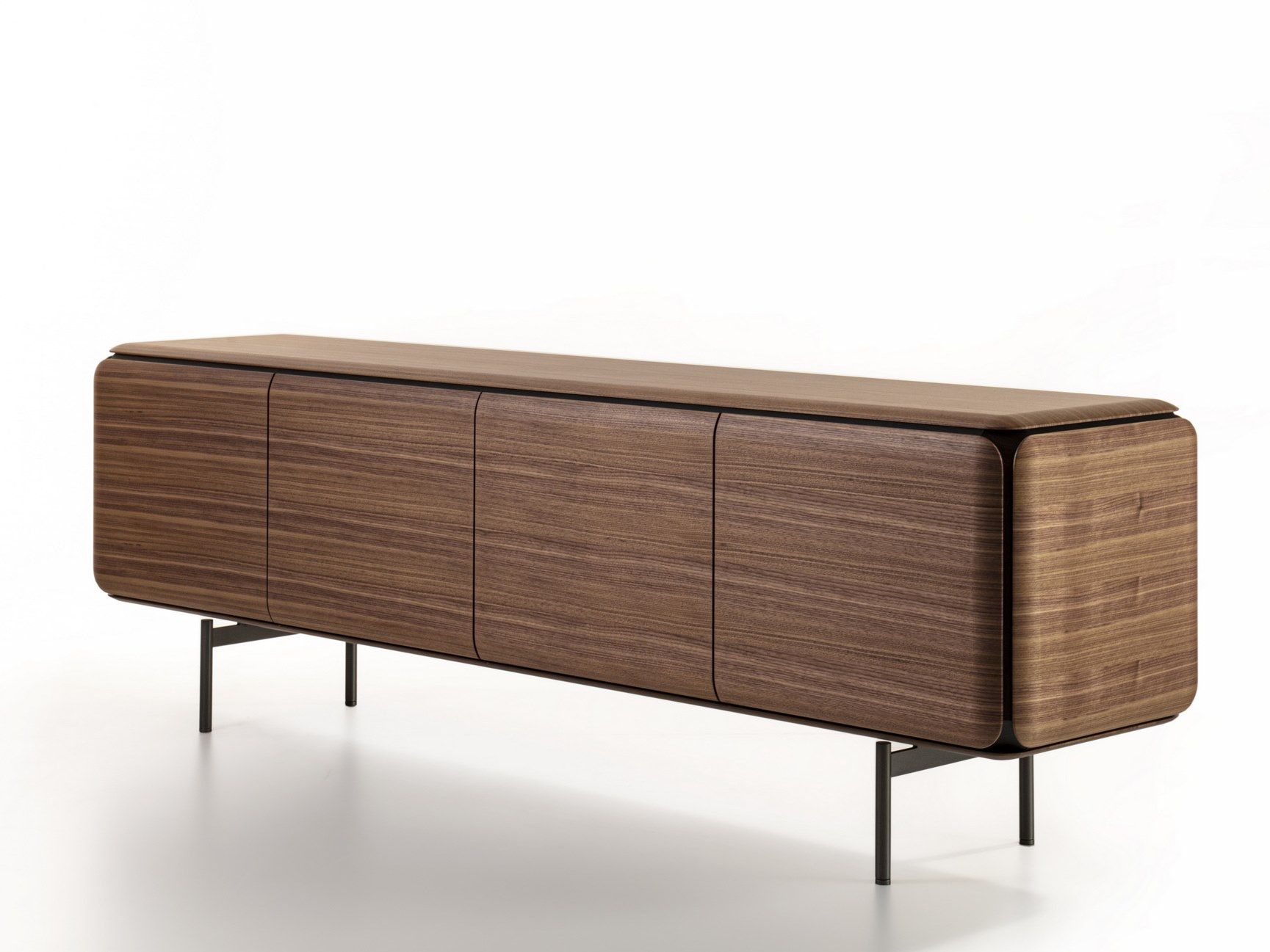 PEBBLE Walnut sideboard By Porada | design Niccolò Devetag