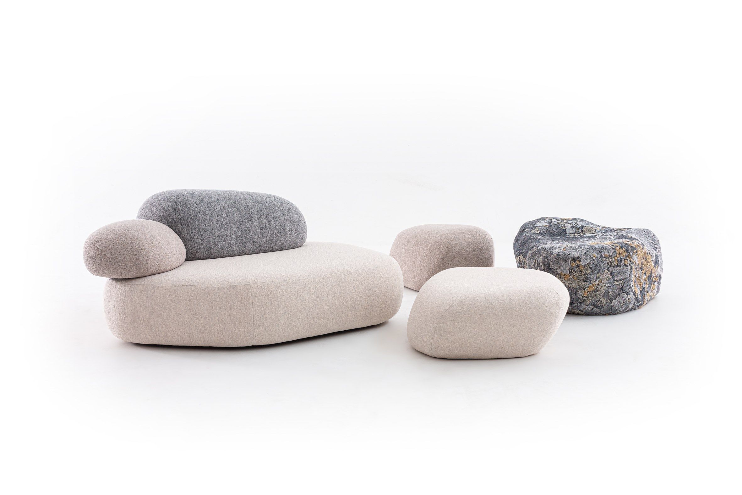 PEBBLE RUBBLE Sofa By Moroso | design FRONT