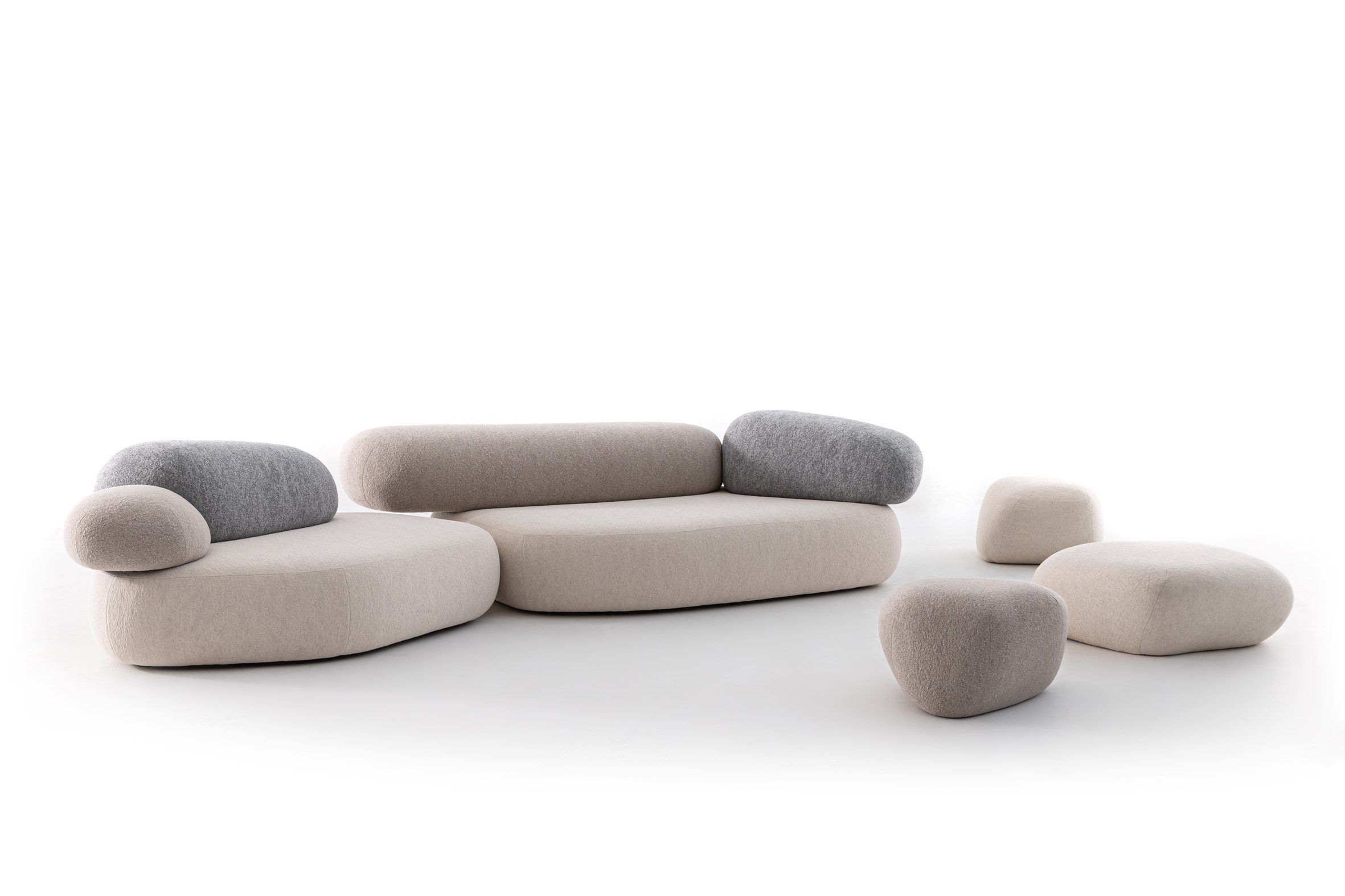 PEBBLE RUBBLE 沙发 By Moroso | design FRONT