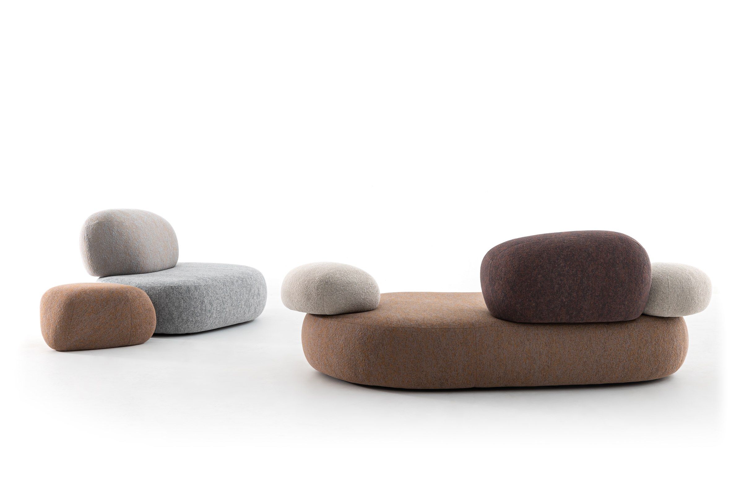 PEBBLE RUBBLE 沙发 By Moroso | design FRONT