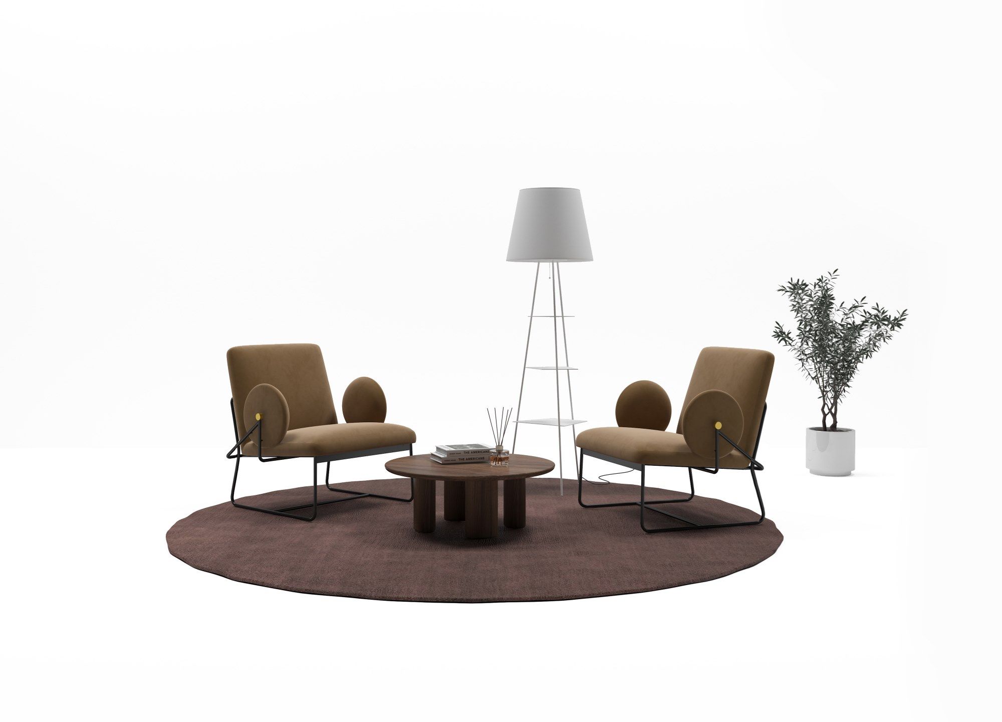 PEBBLE | Round coffee table Low round MDF coffee table By grado design ...