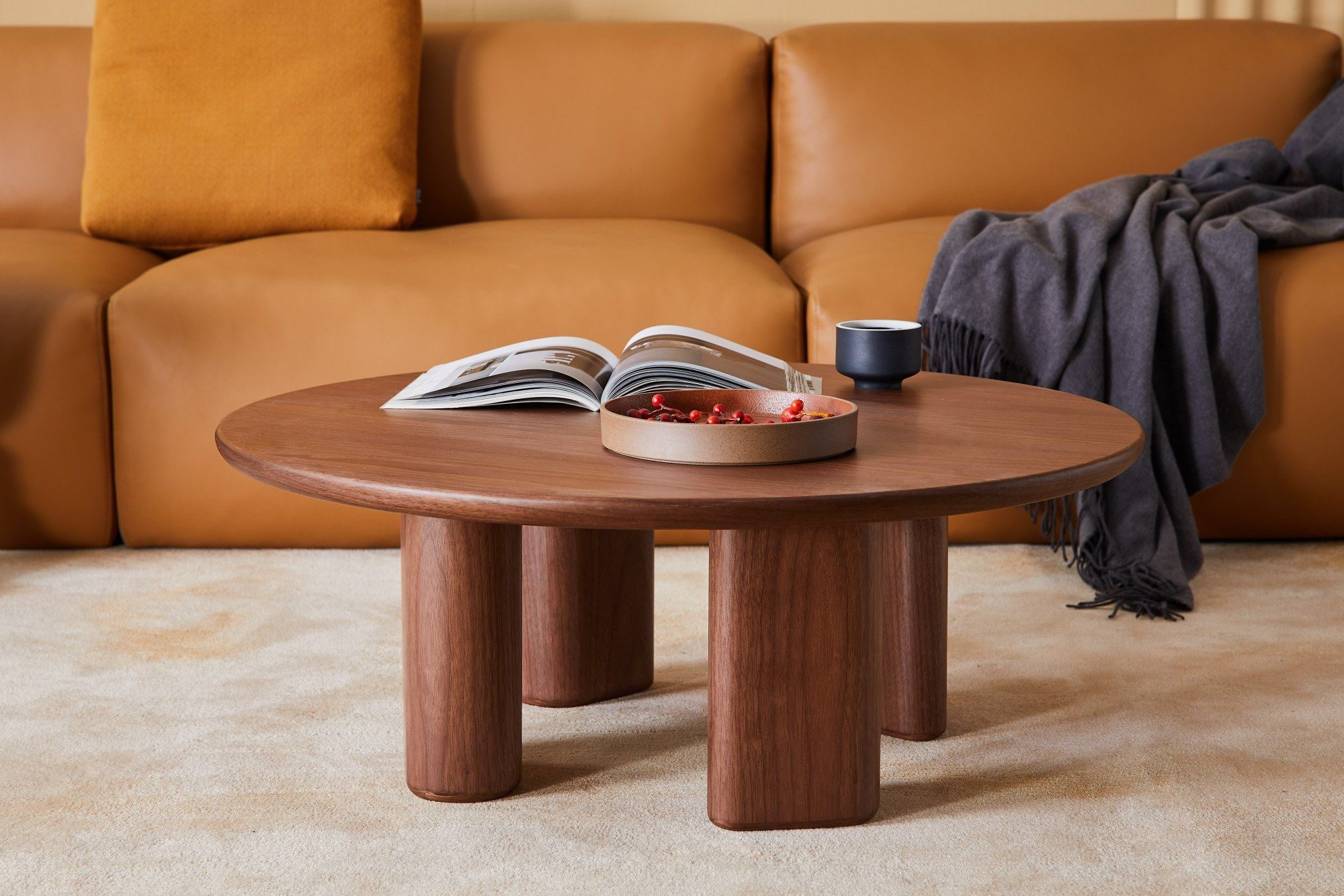 PEBBLE | Round coffee table Low round MDF coffee table By grado design ...