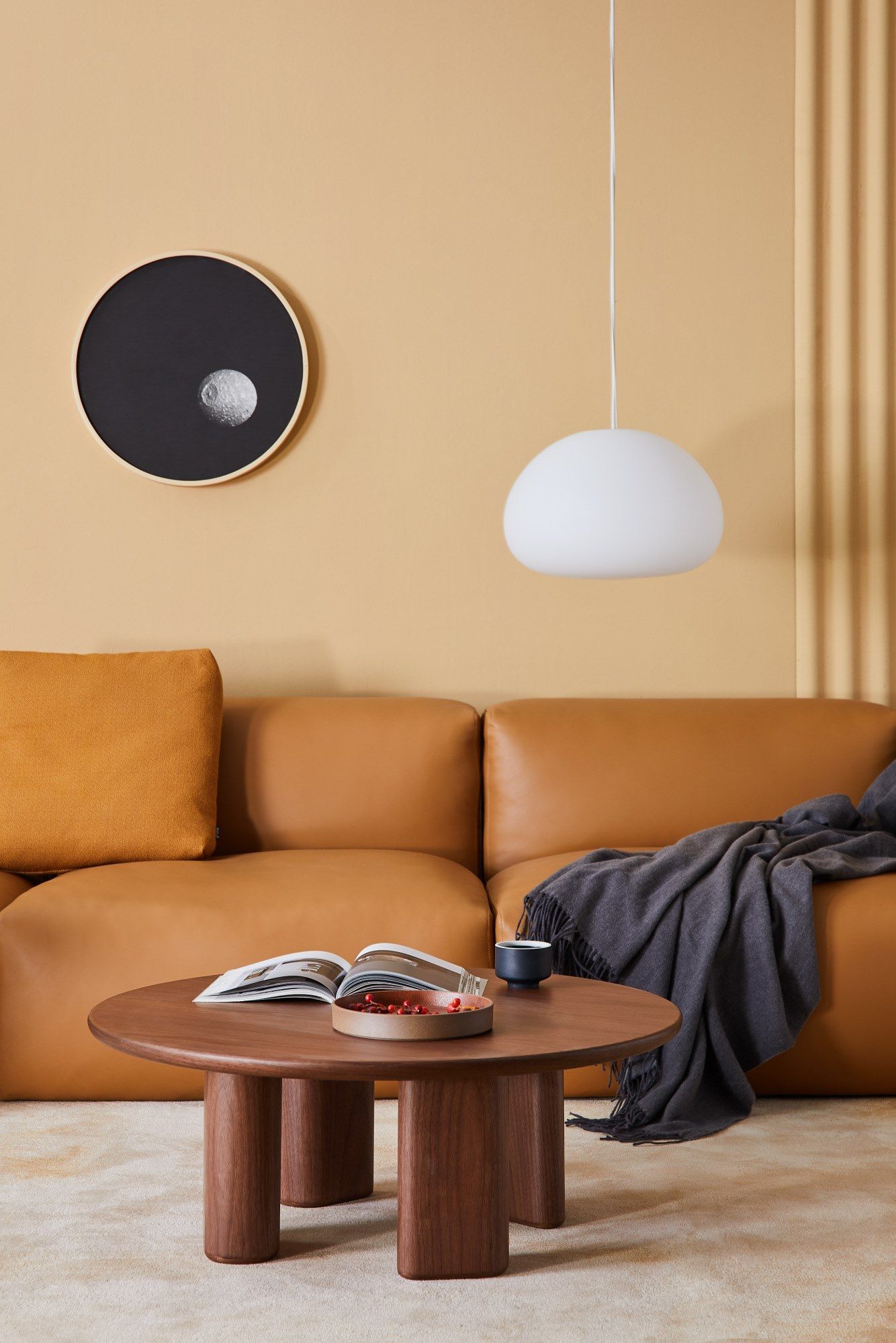 PEBBLE | Round coffee table Low round MDF coffee table By grado design ...