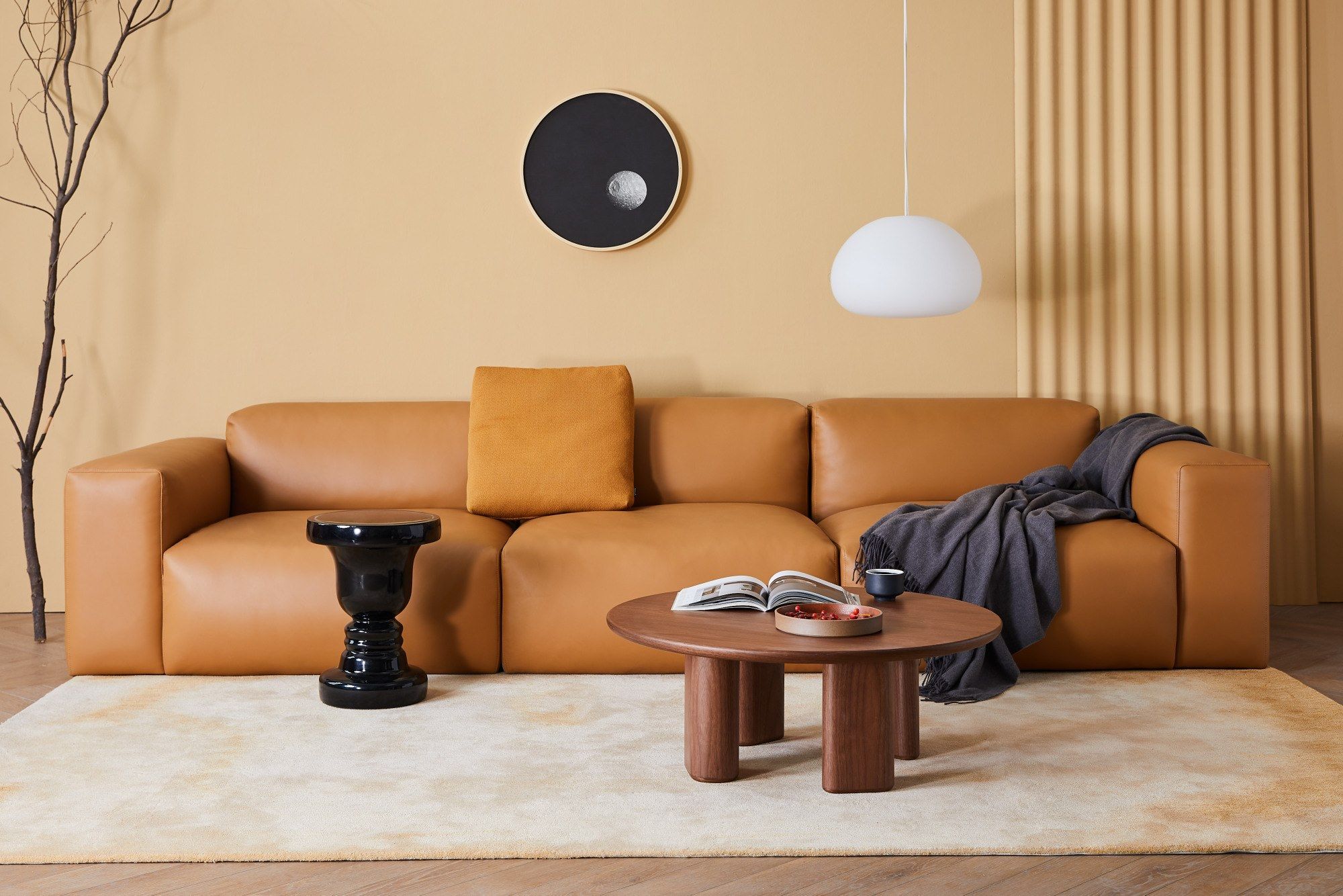 PEBBLE | Round coffee table Low round MDF coffee table By grado design ...