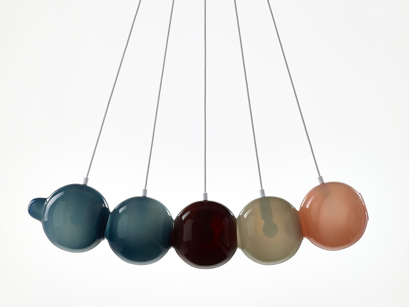 Crystal pendant lamp PENDULUM By bomma design Studio deFORM