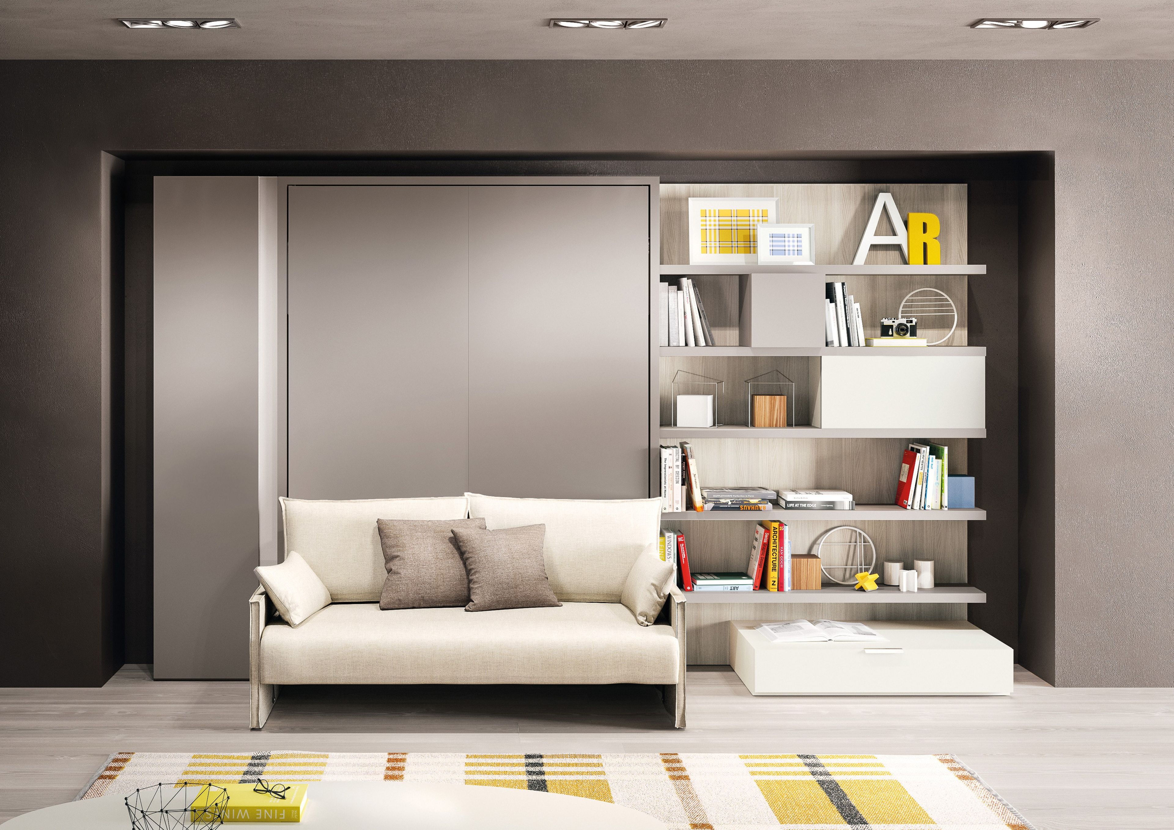 Convertible 2 seater fabric sofa PENELOPE 2 SOFA By CLEI