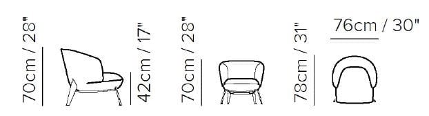 PENELOPE 休闲椅 By Natuzzi Italia | design Mauro Lipparini