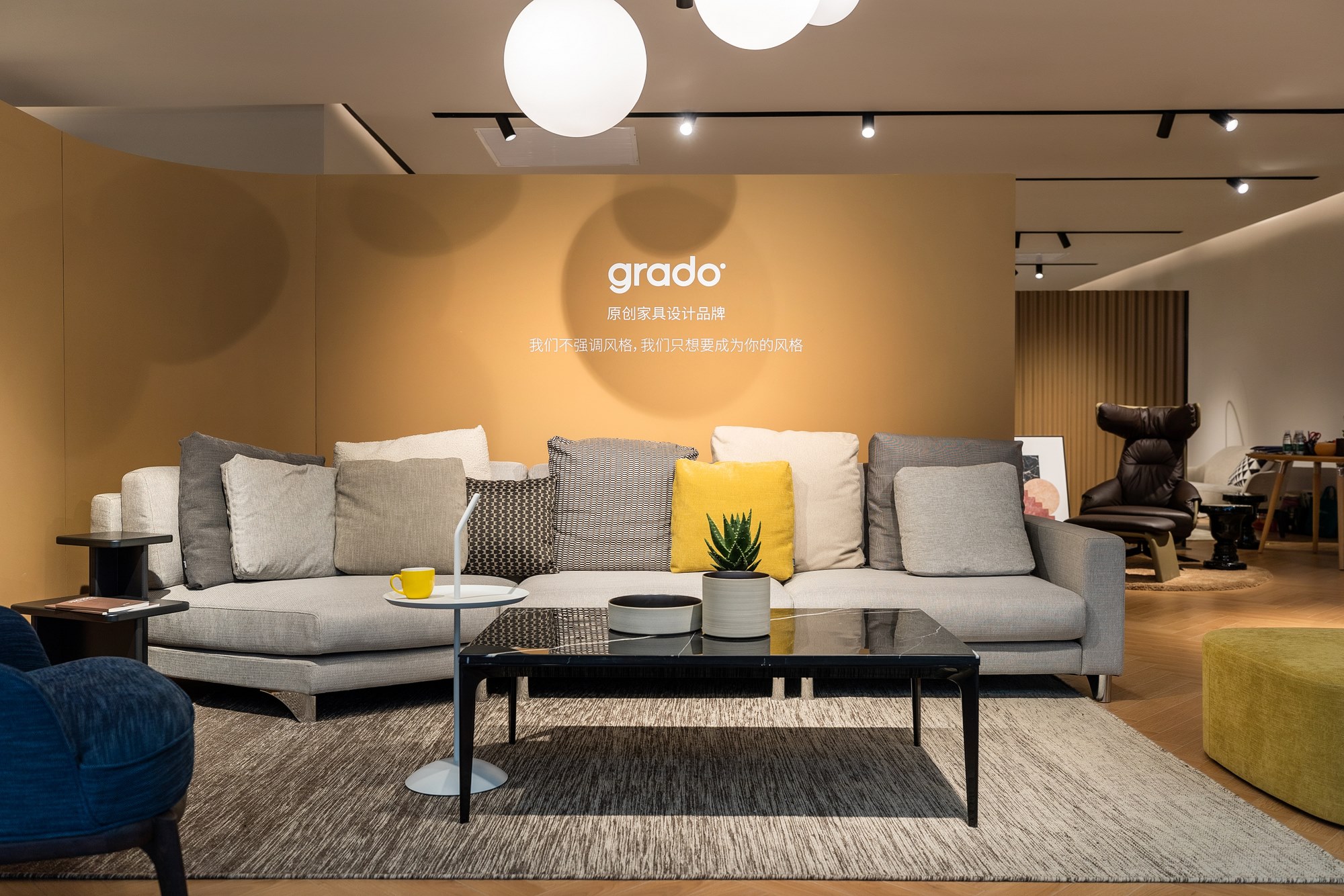PENT | 4 seater sofa Pent Collection By grado design