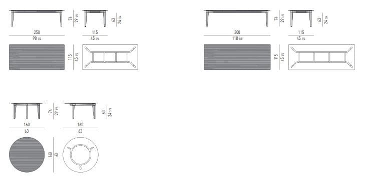 PENTHOUSE 桌子 By Minotti | design Rodolfo Dordoni