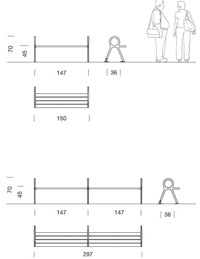 PERISPHERE | Bench with armrests By URBIDERMIS design James Corner ...