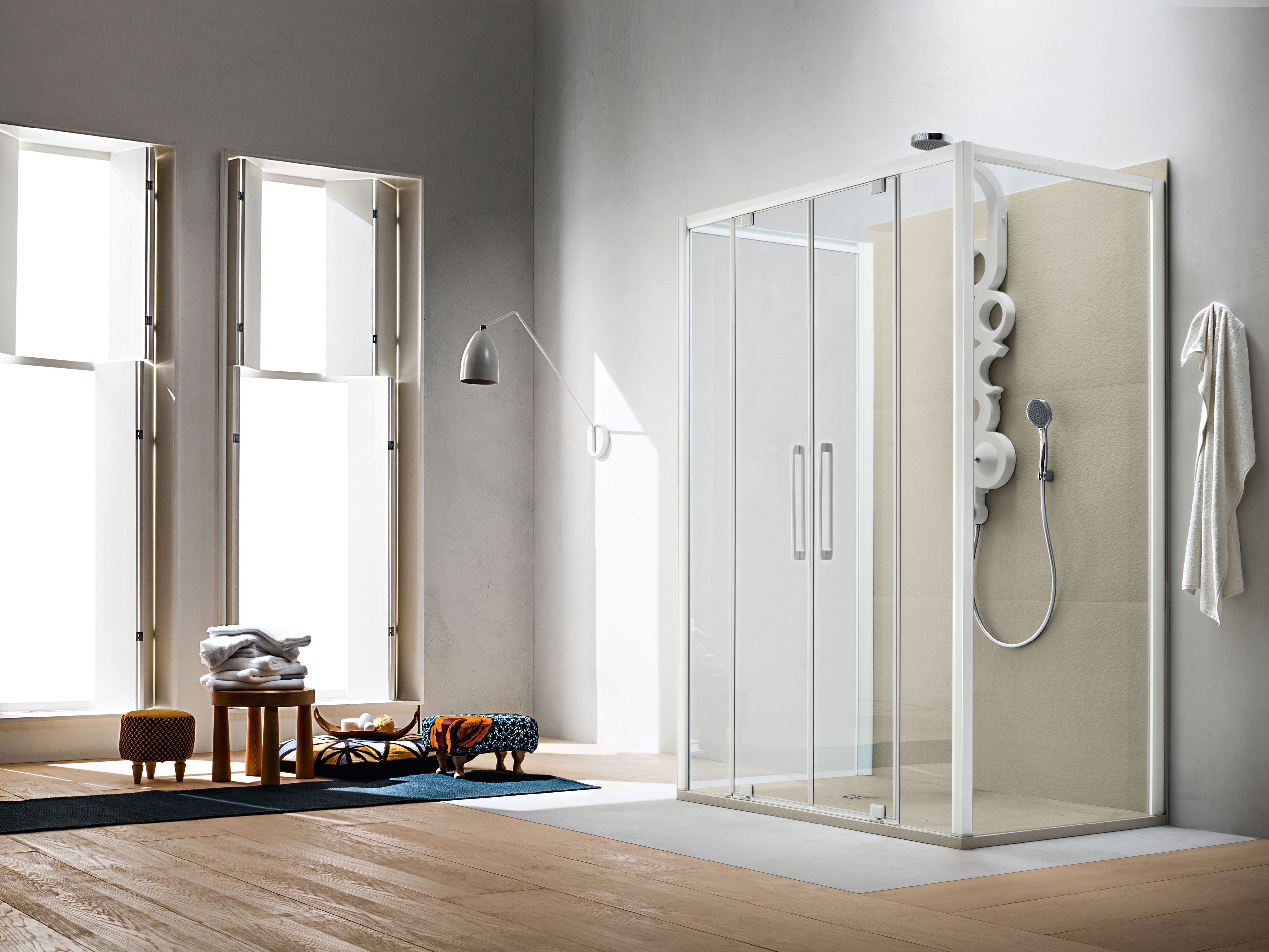PERSEO Rectangular shower cabin with hinged door By ARBLU