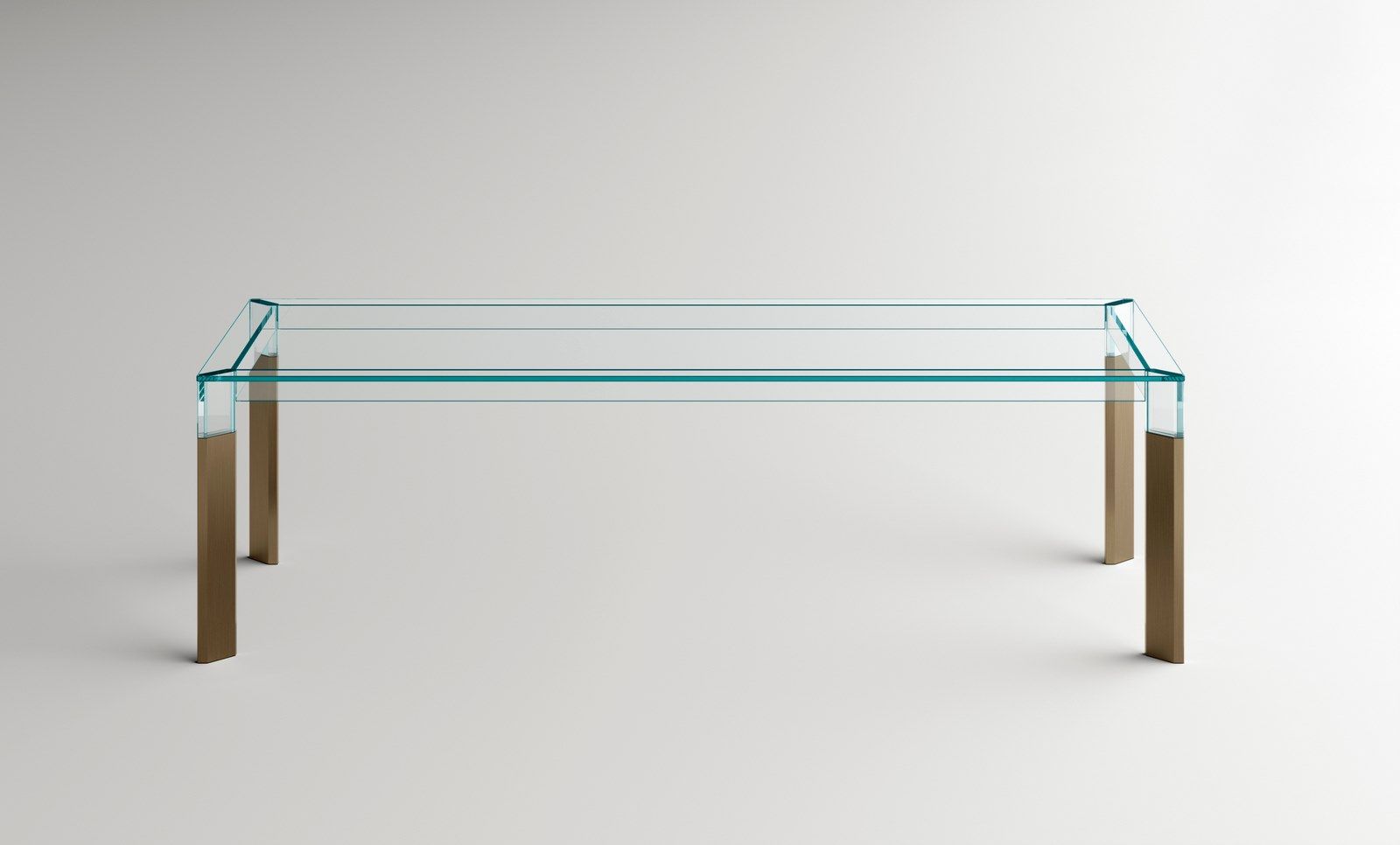 PERSEO Rectangular wood and glass dining table By Tonelli Design | design Paolo Grasselli