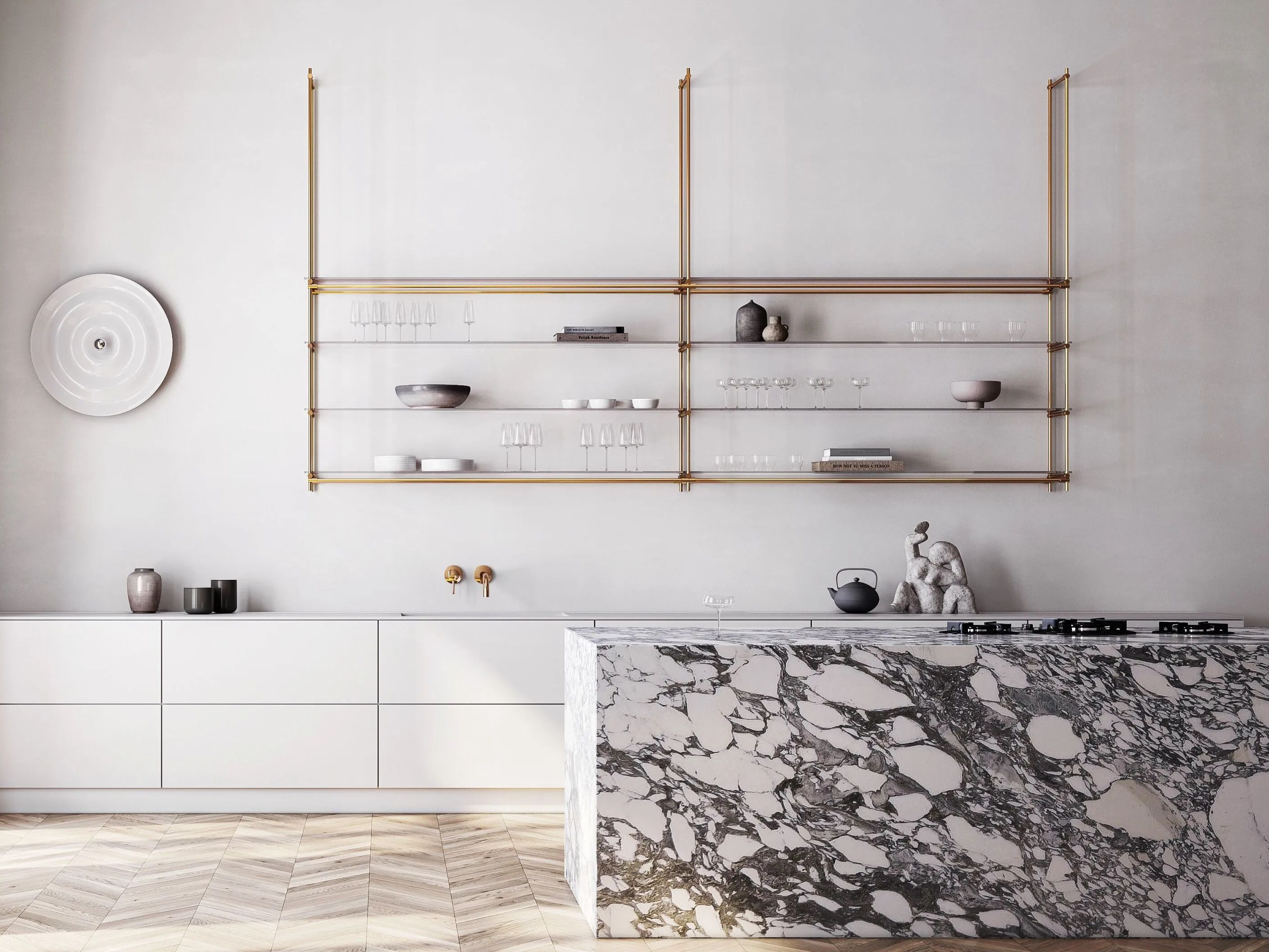 TUBE CONNECTING SYSTEM MODULATION N°16 Kitchen unit By P&G KONZEPT