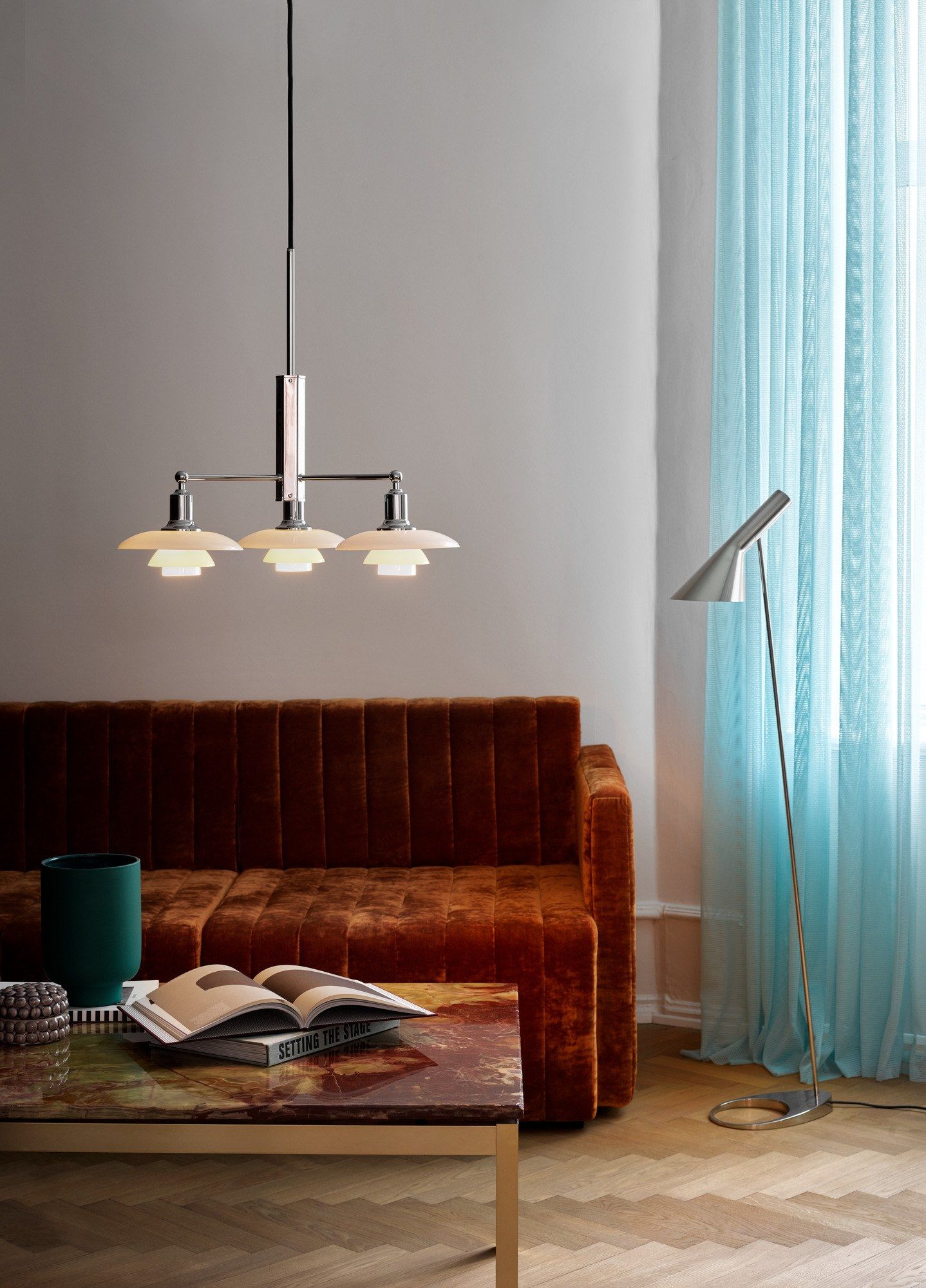 PH 2/1 STEM FITTING Pendant lamp By Louis Poulsen | design Poul Henningsen