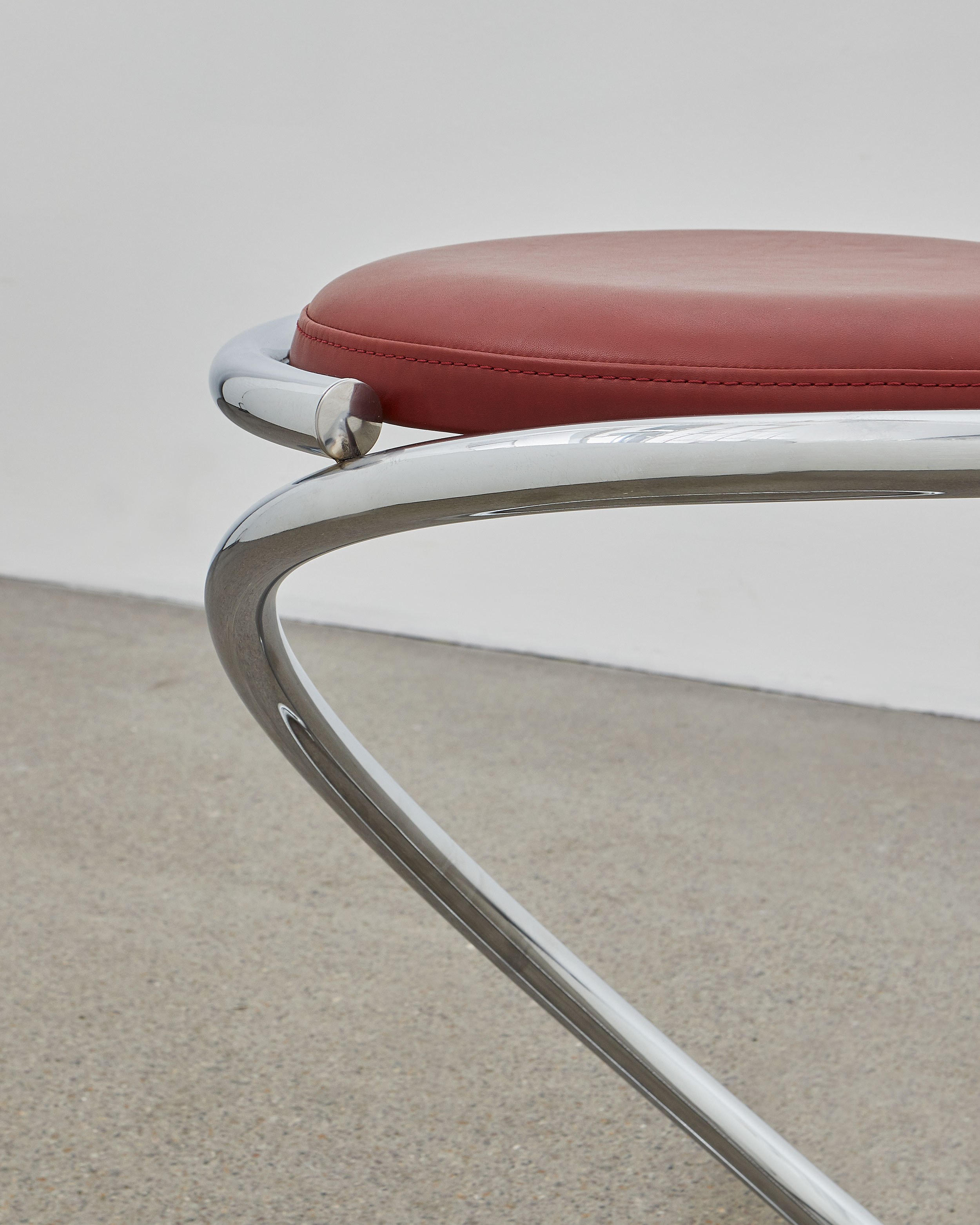 PH SNAKE STOOL | Leather stool Steel and leather stool By PH Furniture ...