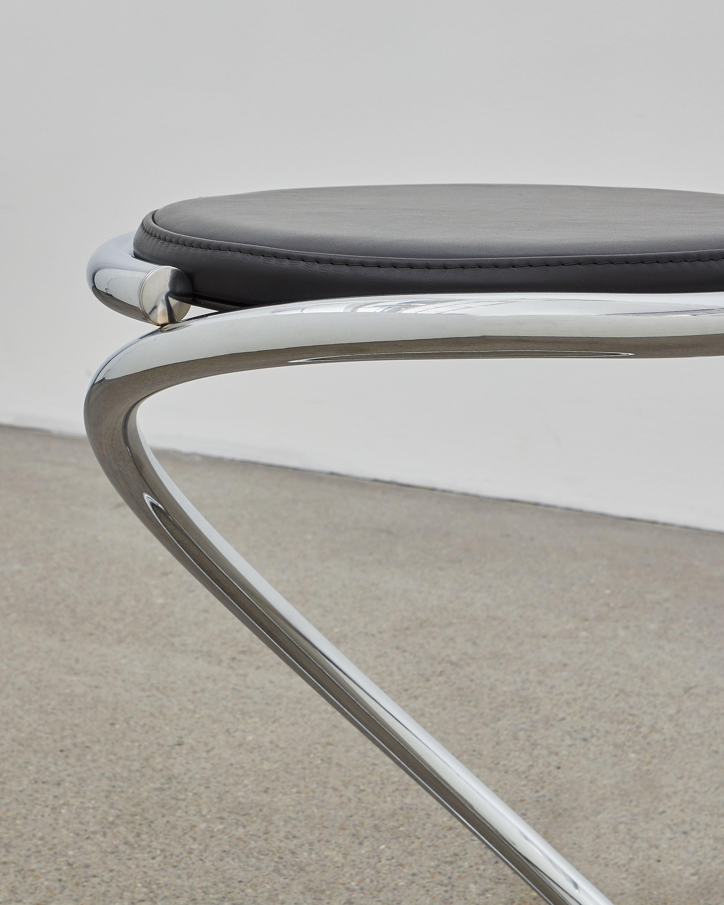 PH SNAKE STOOL | Leather stool Steel and leather stool By PH Furniture ...