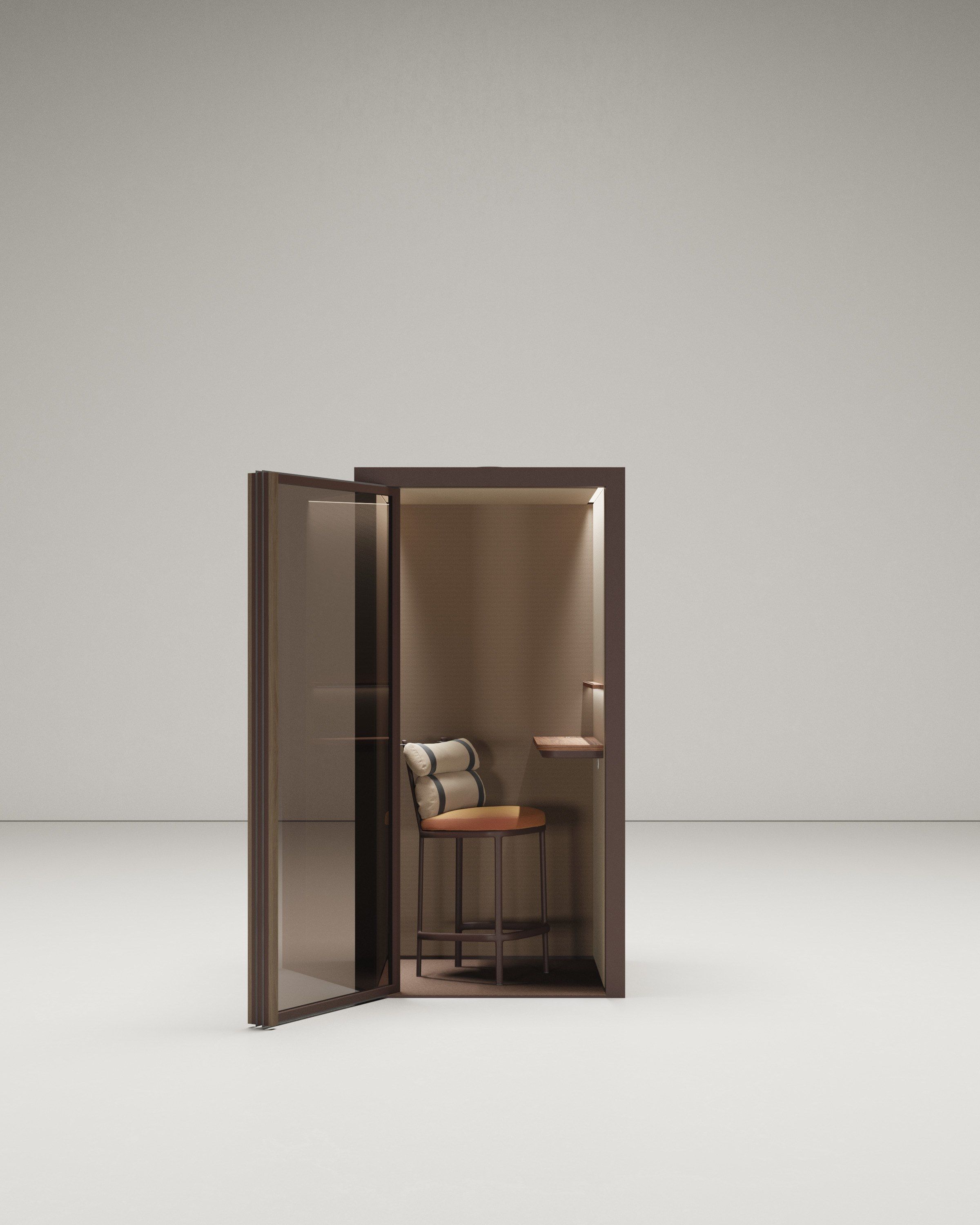 PHONE BOOTH S Phone booth with built-in lights By Kettal