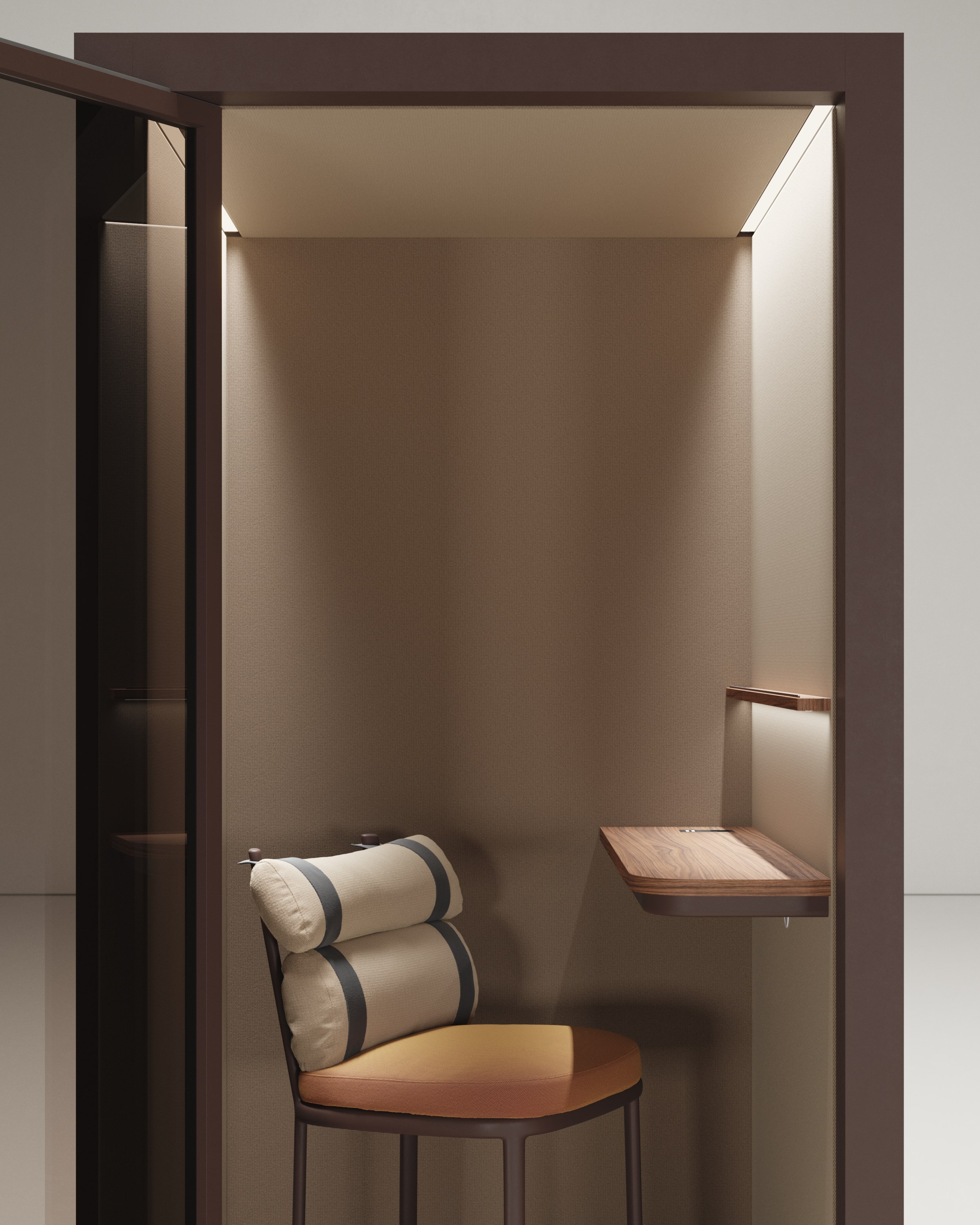 PHONE BOOTH S Phone booth with built-in lights By Kettal