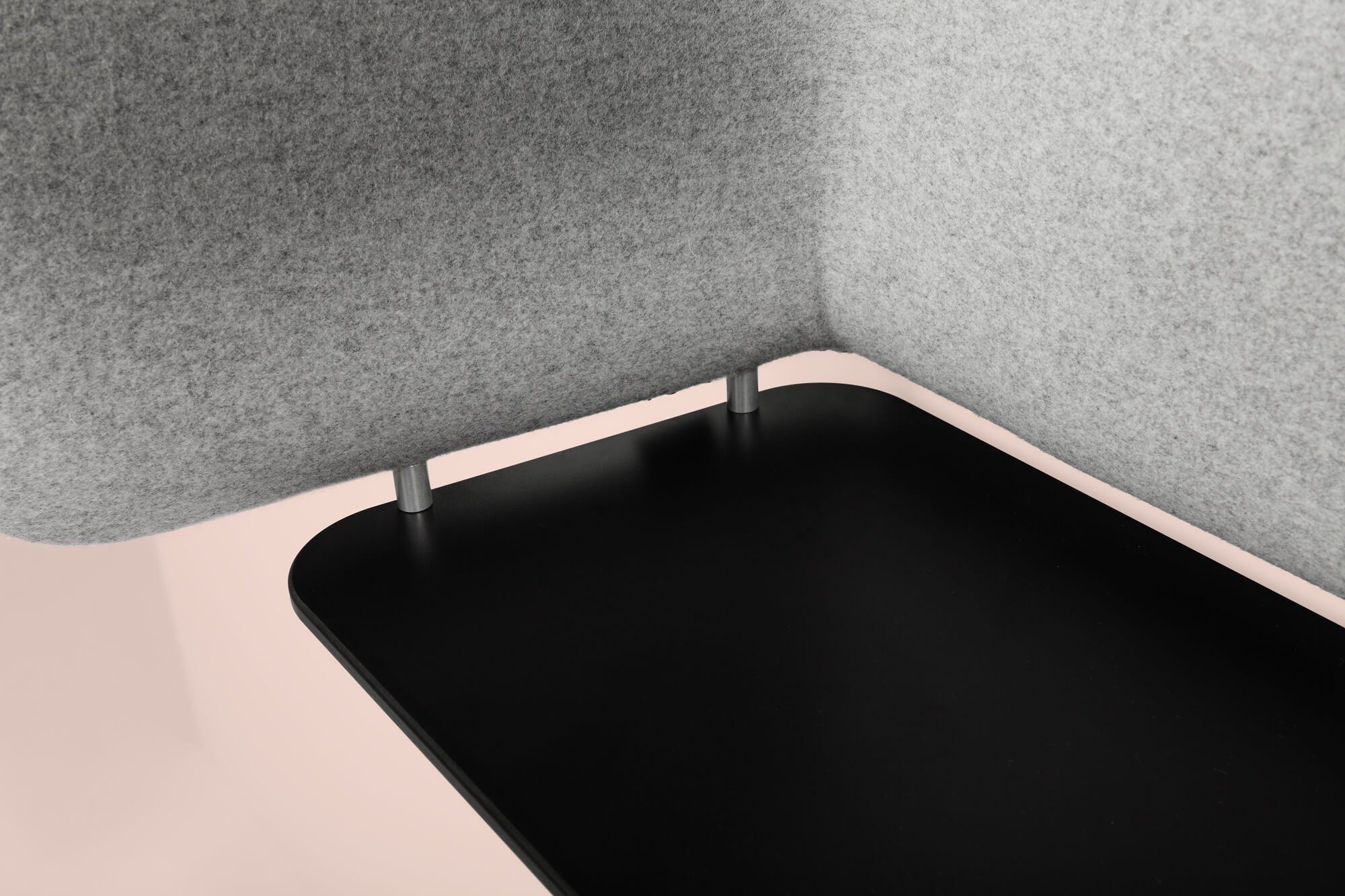 Acoustic wall-mounted fabric phone booth PHONEBOX By Prooff design AXIA