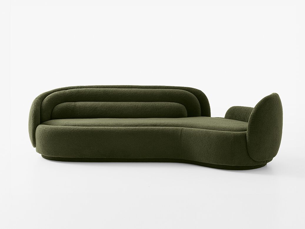 PEONIA 4 seater fabric sofa By Pianca