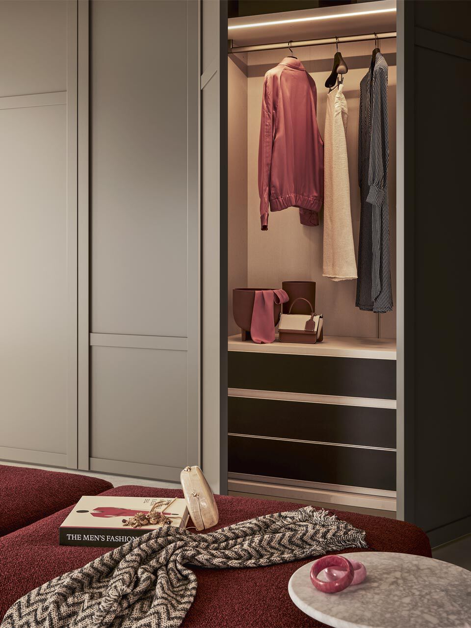 VERONA Wooden wardrobe with sliding doors By Pianca | design Calvi ...