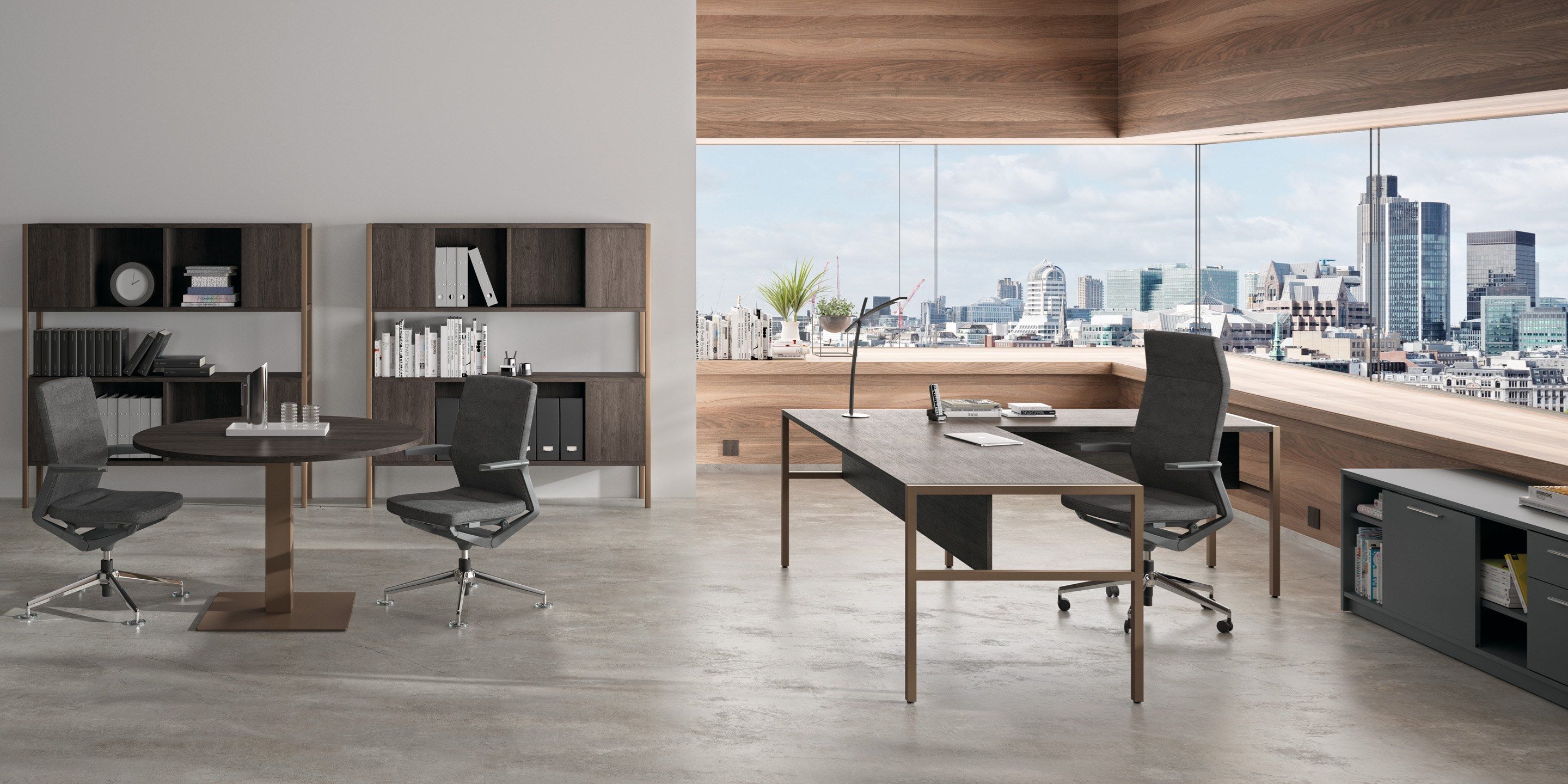 PIEM Open freestanding wooden office shelving By Ofifran | design ...