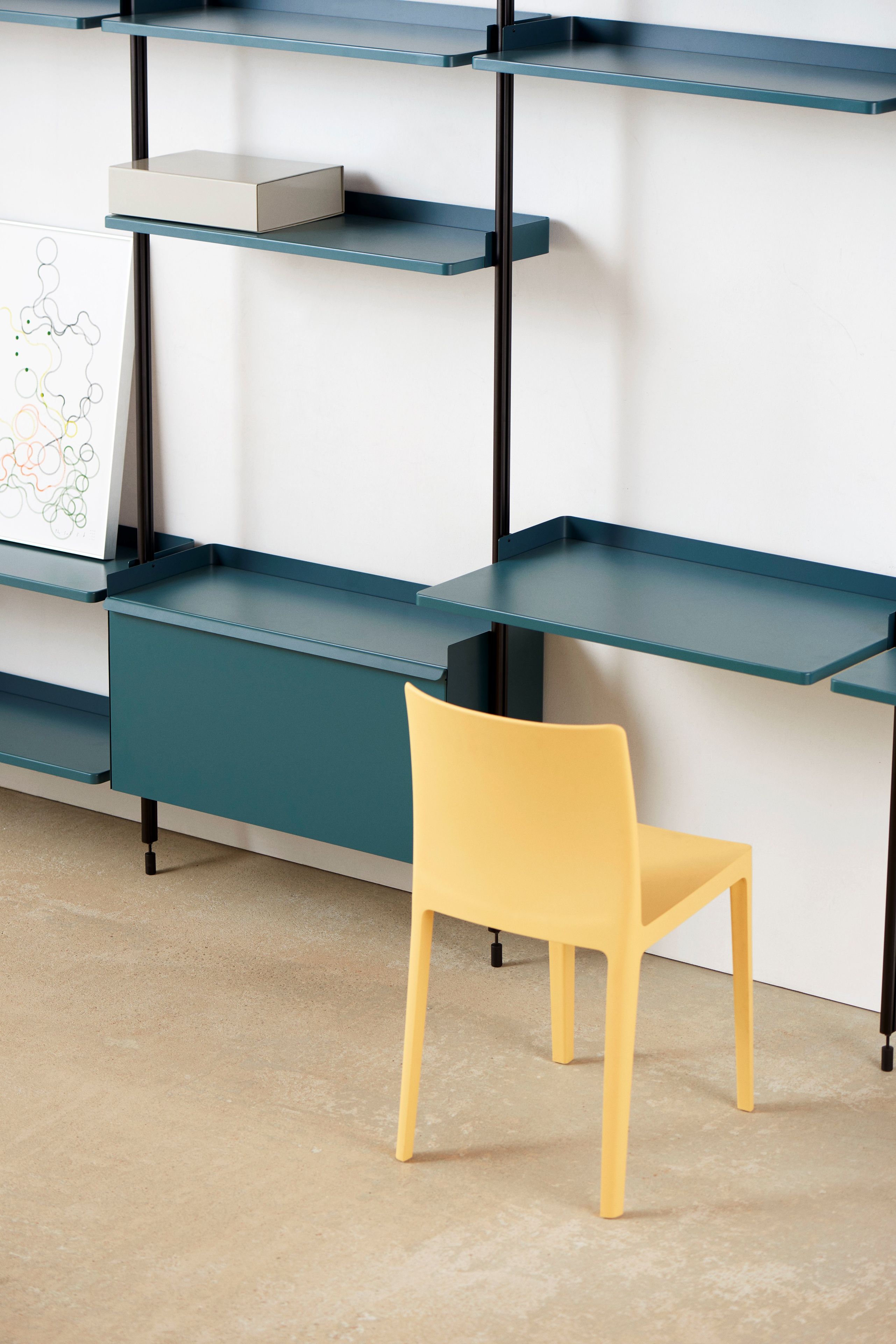 PIER SYSTEM Sectional Anodized aluminium bookcase By Hay | design Ronan ...
