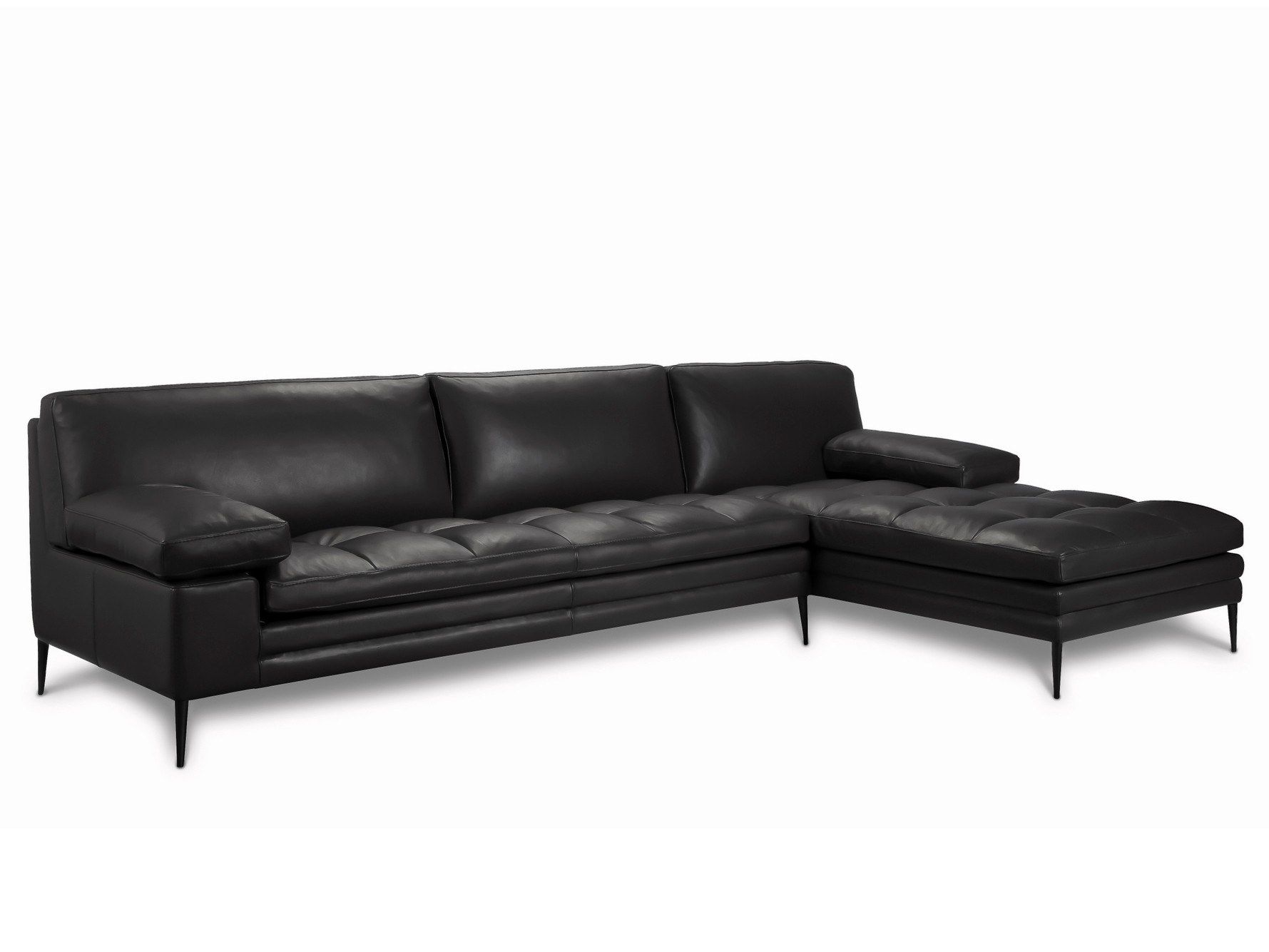 PIERRE | Sofa with chaise longue By Duvivier Canapés