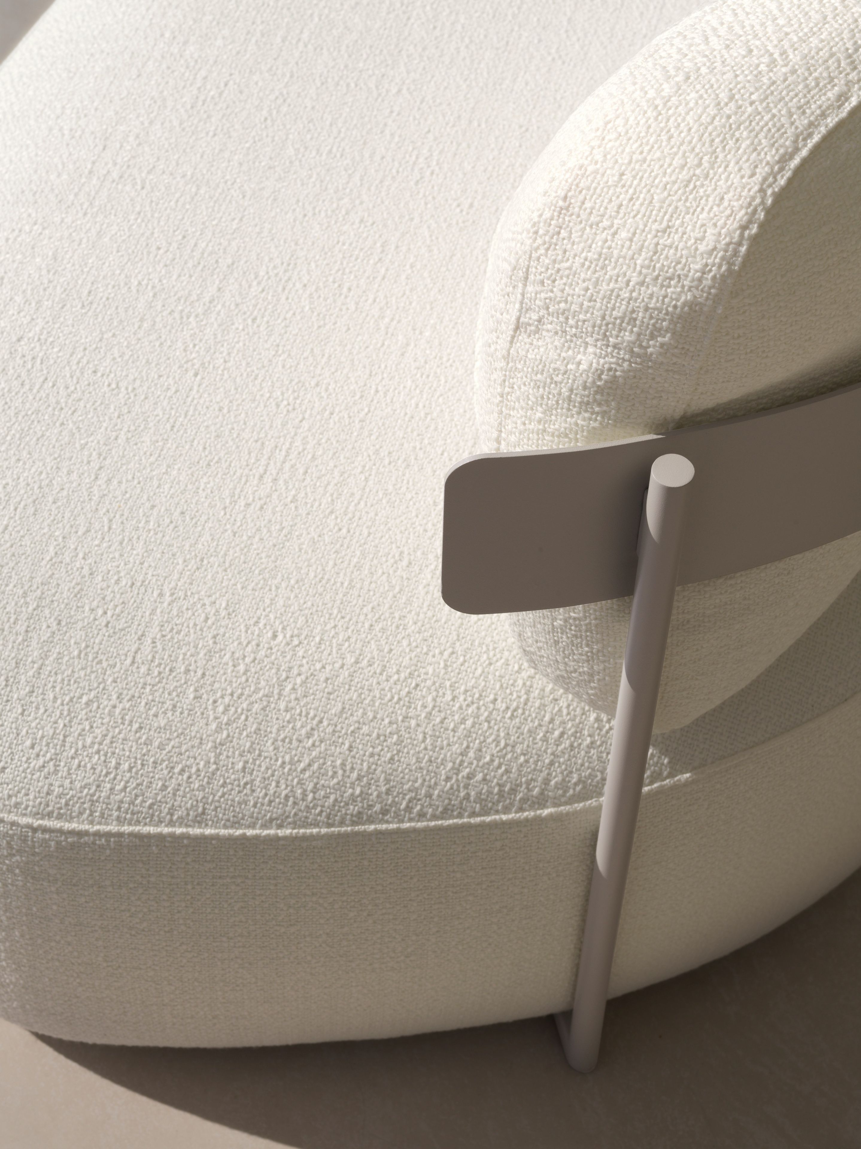 PIERRE Fabric armchair with removable cover By Flou