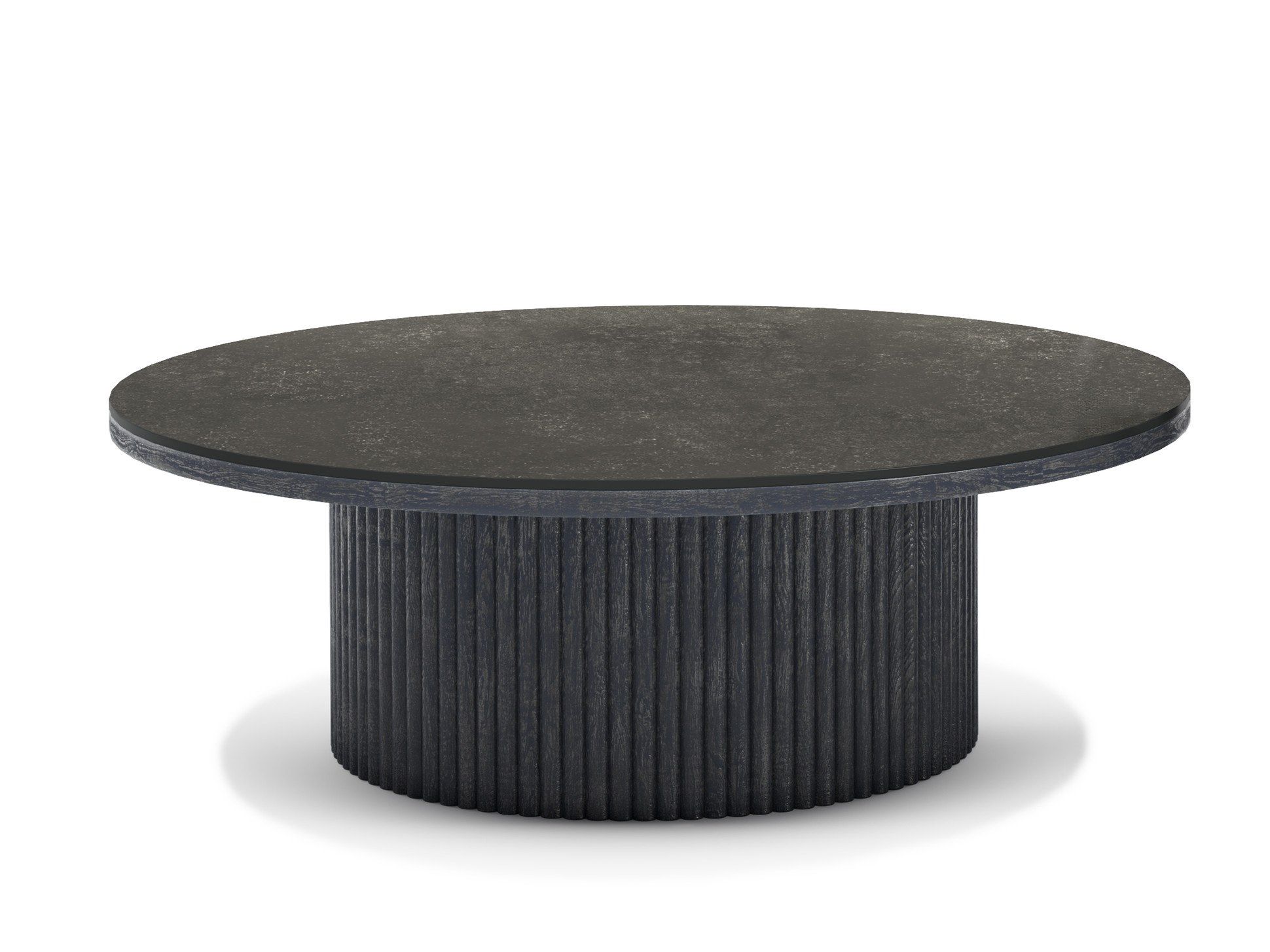 PIGALLE Round teak coffee table By SNOC