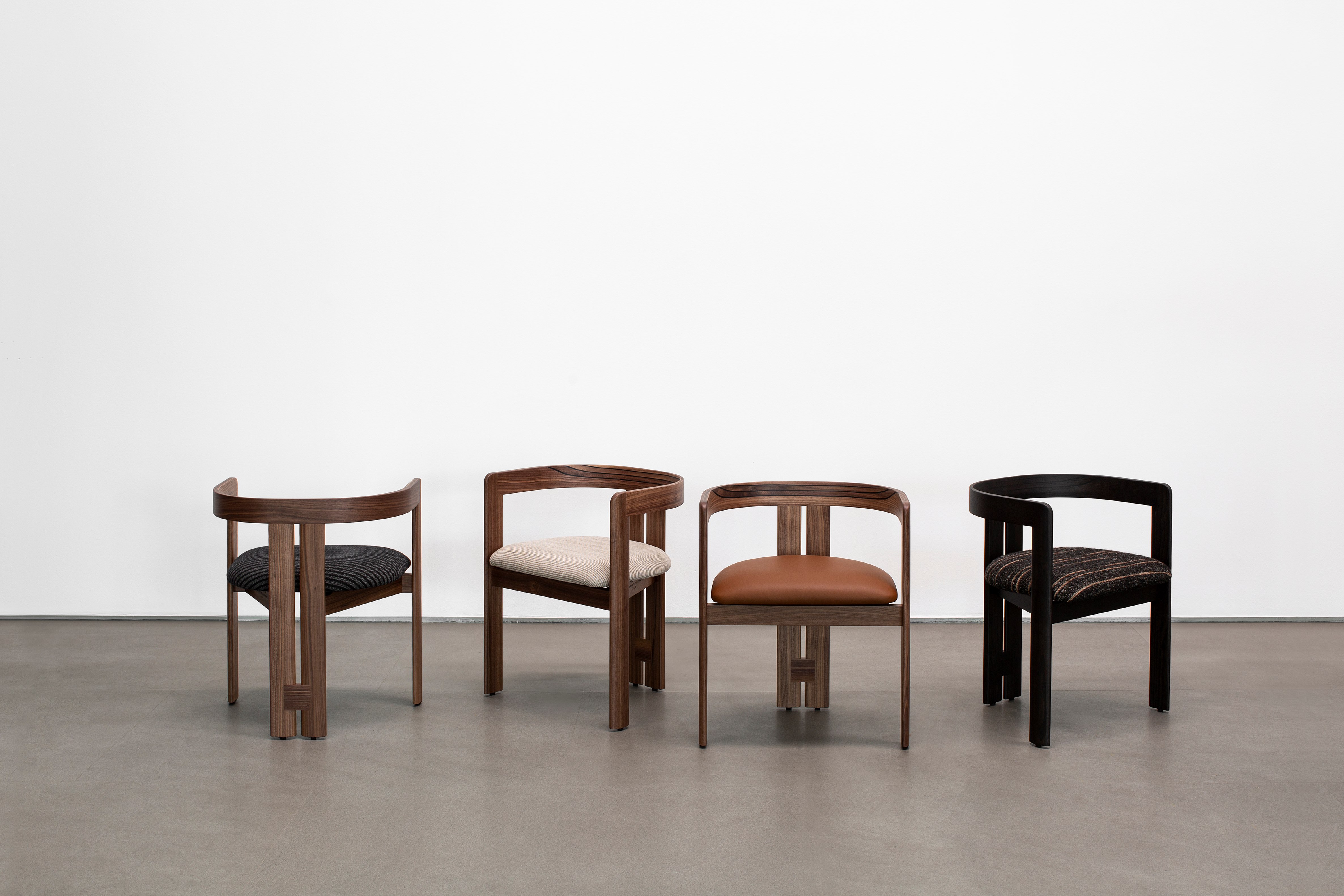 PIGRECO Wooden chair with integrated cushion By Tacchini | design Tobia ...