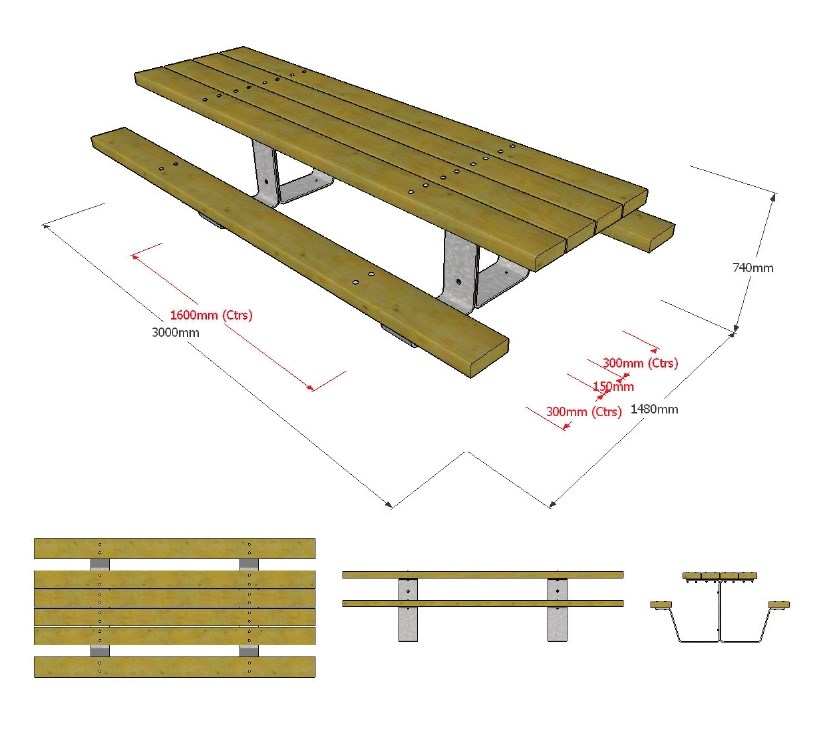 PIK | Picnic table By Factory Furniture