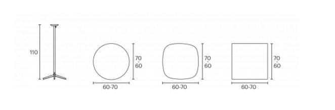 PILE | High table Pile Collection By ENEA design Estudi Manel Molina