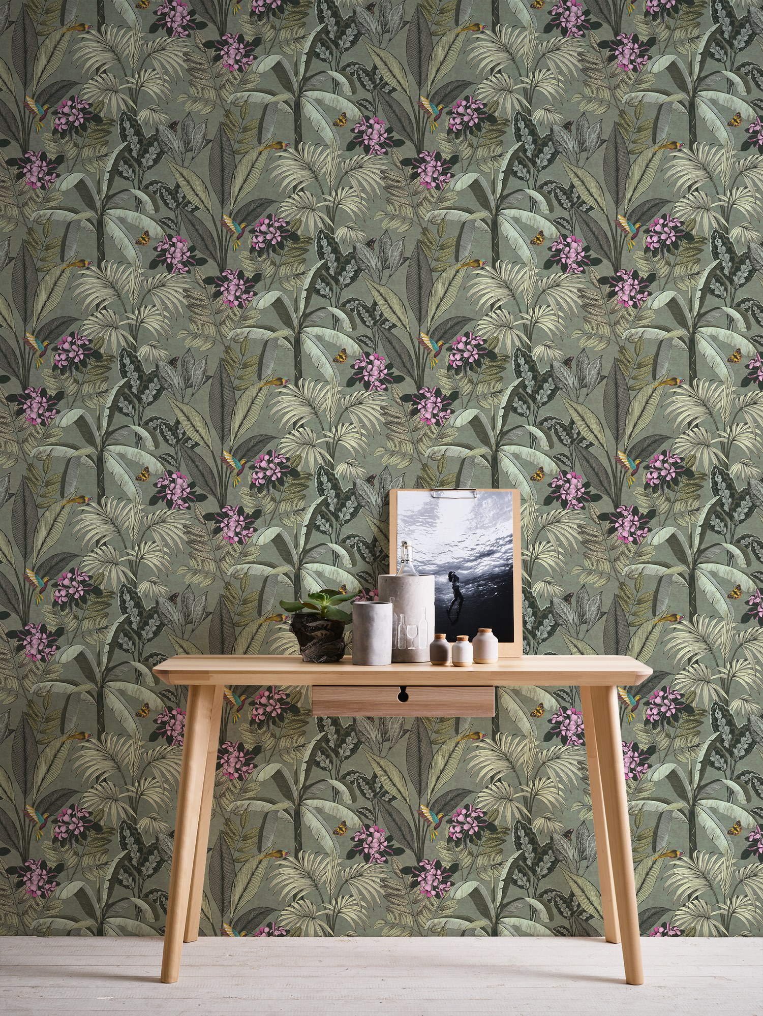PINT WALLS Washable wallpaper with floral pattern By Architects Paper