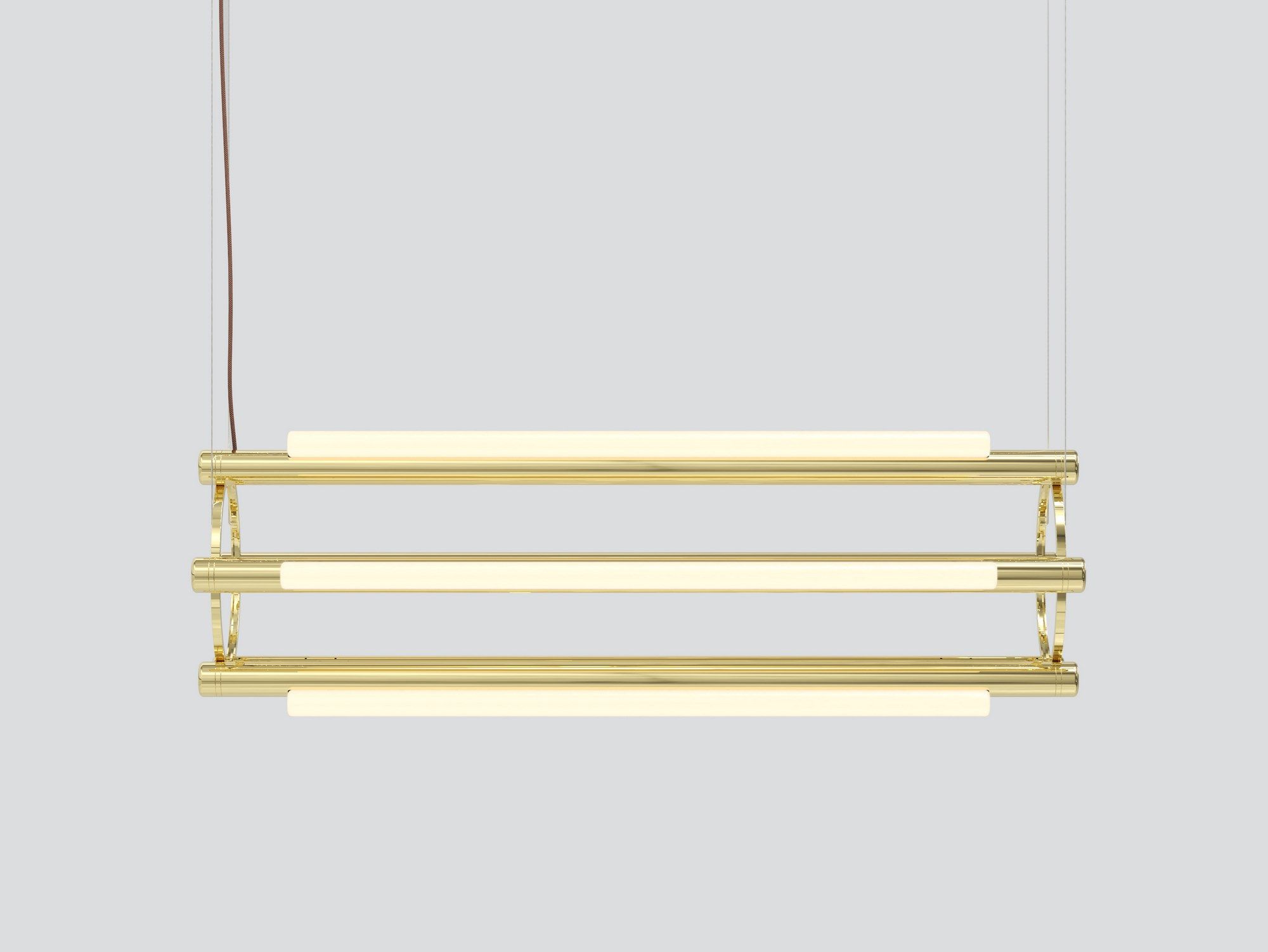 LED aluminium and acrylic pendant lamp PIPELINE CHANDELIER 4 Pipeline ...